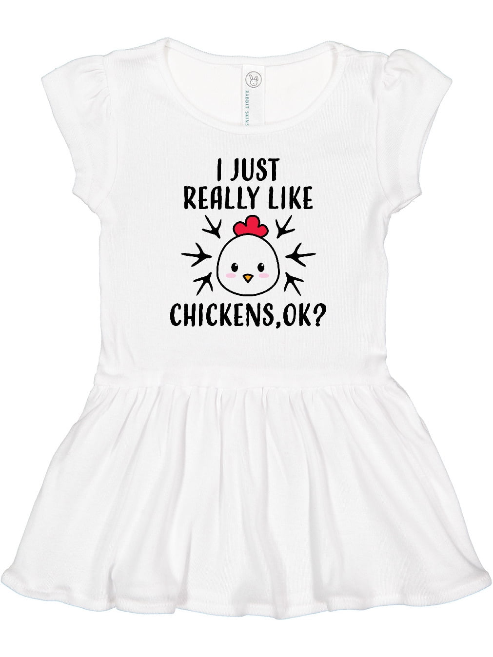 Inktastic I Just Really Like Chickens Ok Girls Toddler Dress - Walmart.com