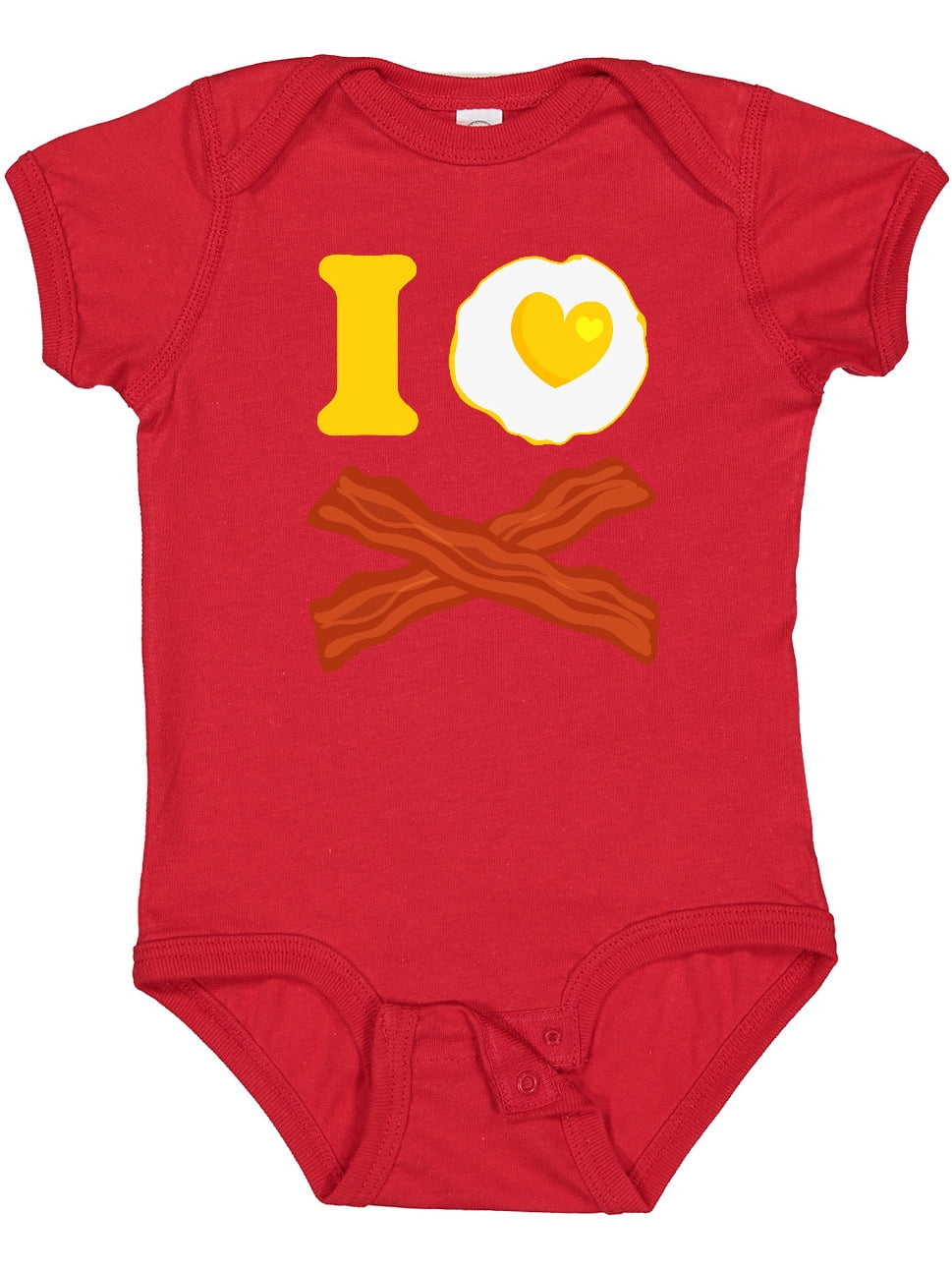 Inktastic I Love Bacon And Eggs Boys or Girls Baby Bodysuit - Walmart.com