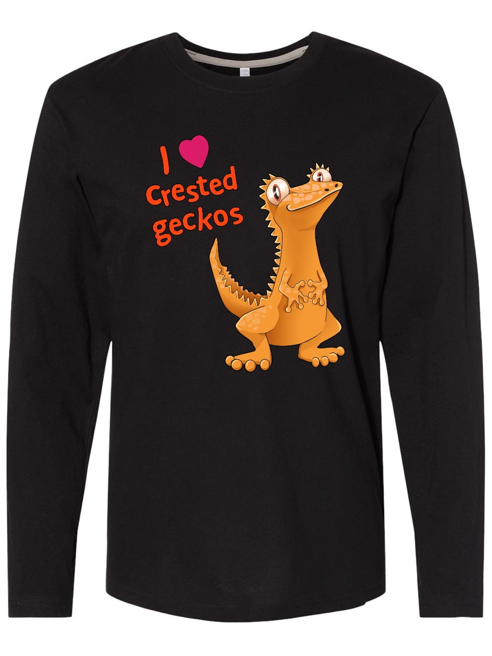 Inktastic I Love Crested Geckos Long Sleeve T-Shirt - Walmart.com