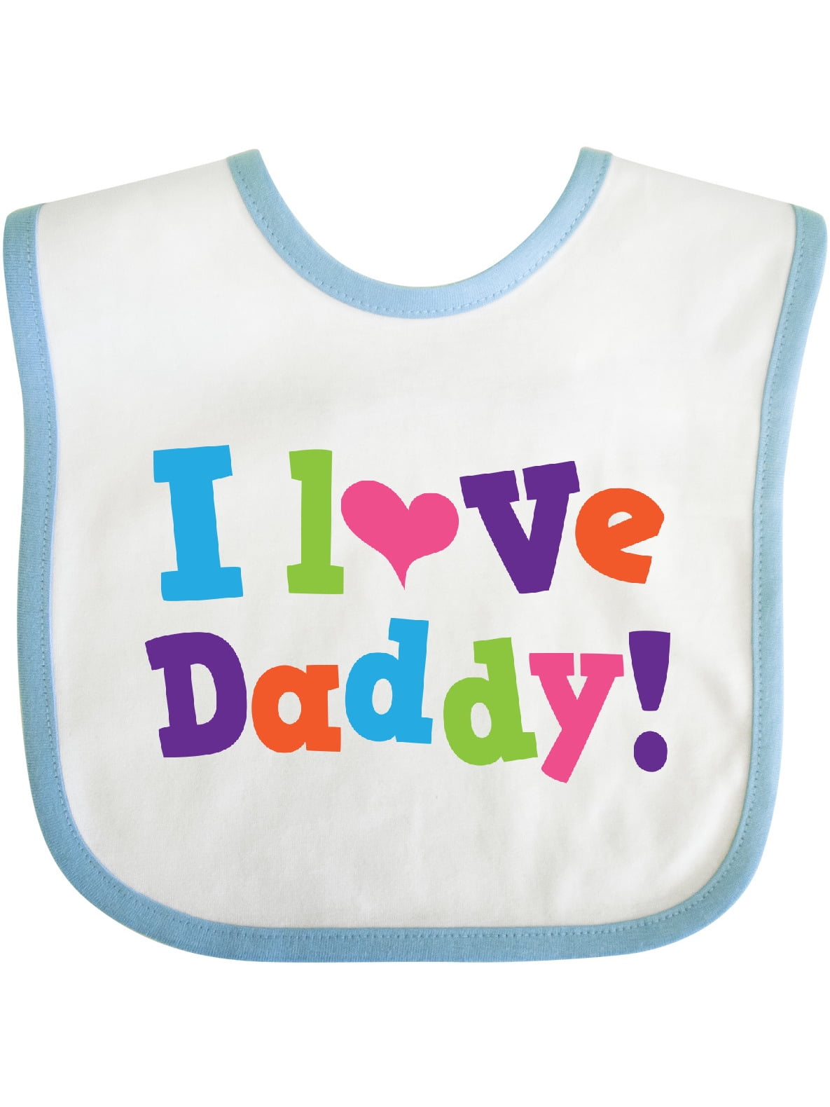 Inktastic I Love Daddy Girls Girls Baby Bib - Walmart.com