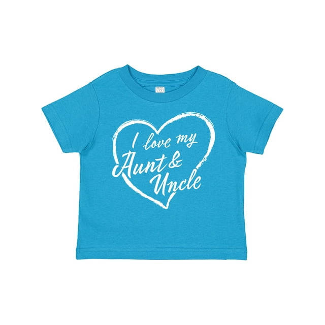 Inktastic I Love My Aunt and Uncle in White Chalk Heart Boys or Girls Toddler T-Shirt - Walmart.com