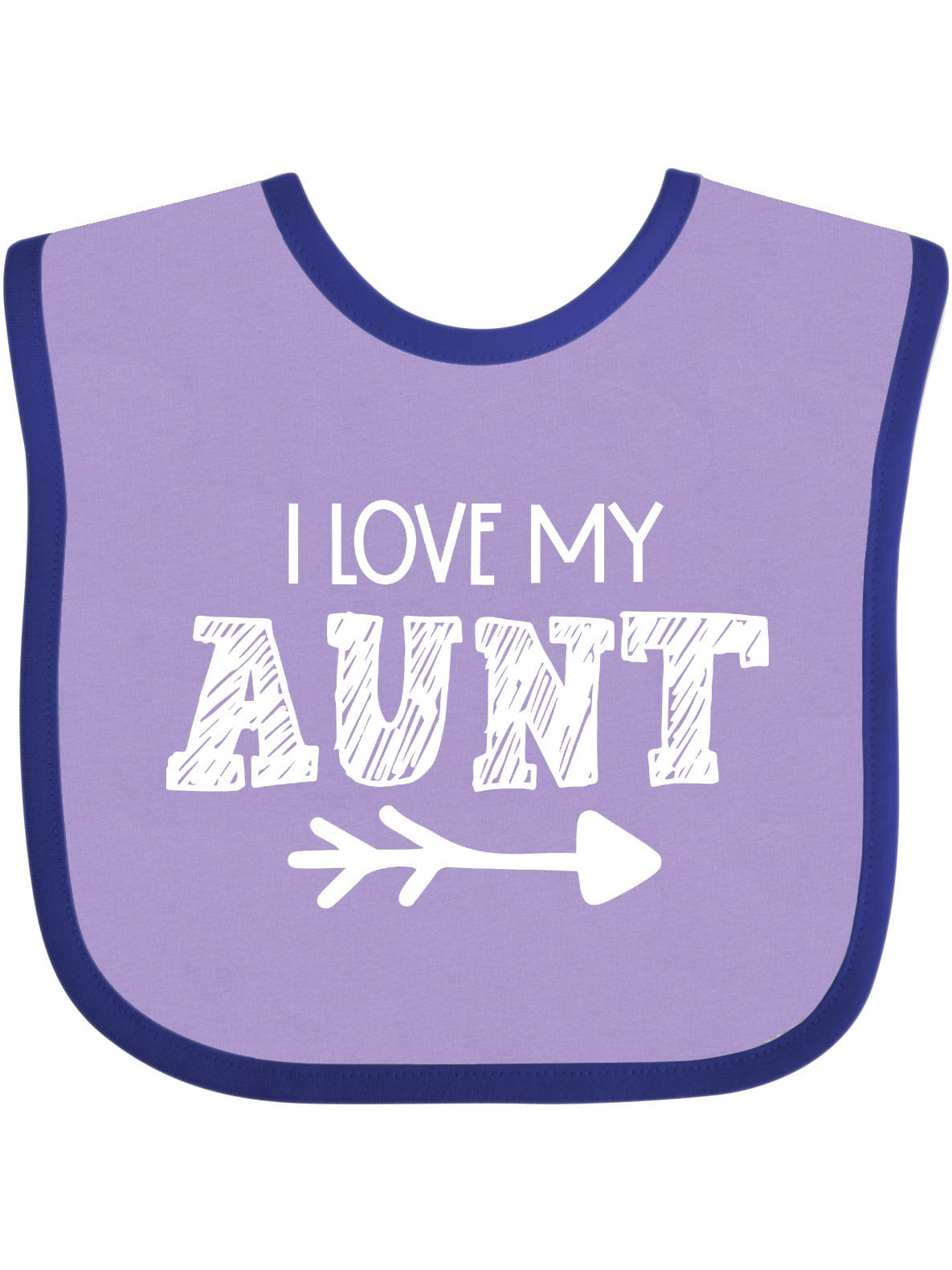 Inktastic I Love My Aunt with Arrow Boys or Girls Baby Bib - Walmart.com
