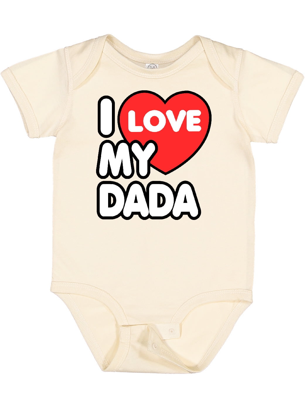 Inktastic I Love My Dada Boys or Girls Baby Bodysuit - Walmart.com