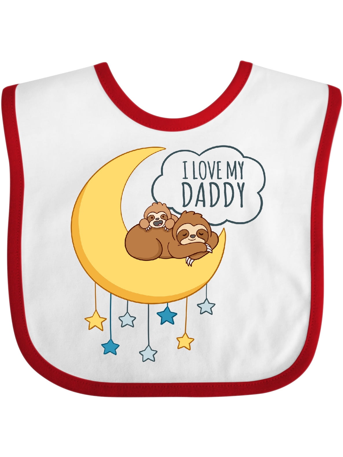 Inktastic I Love My Daddy Boys or Girls Baby Bib - Walmart.com