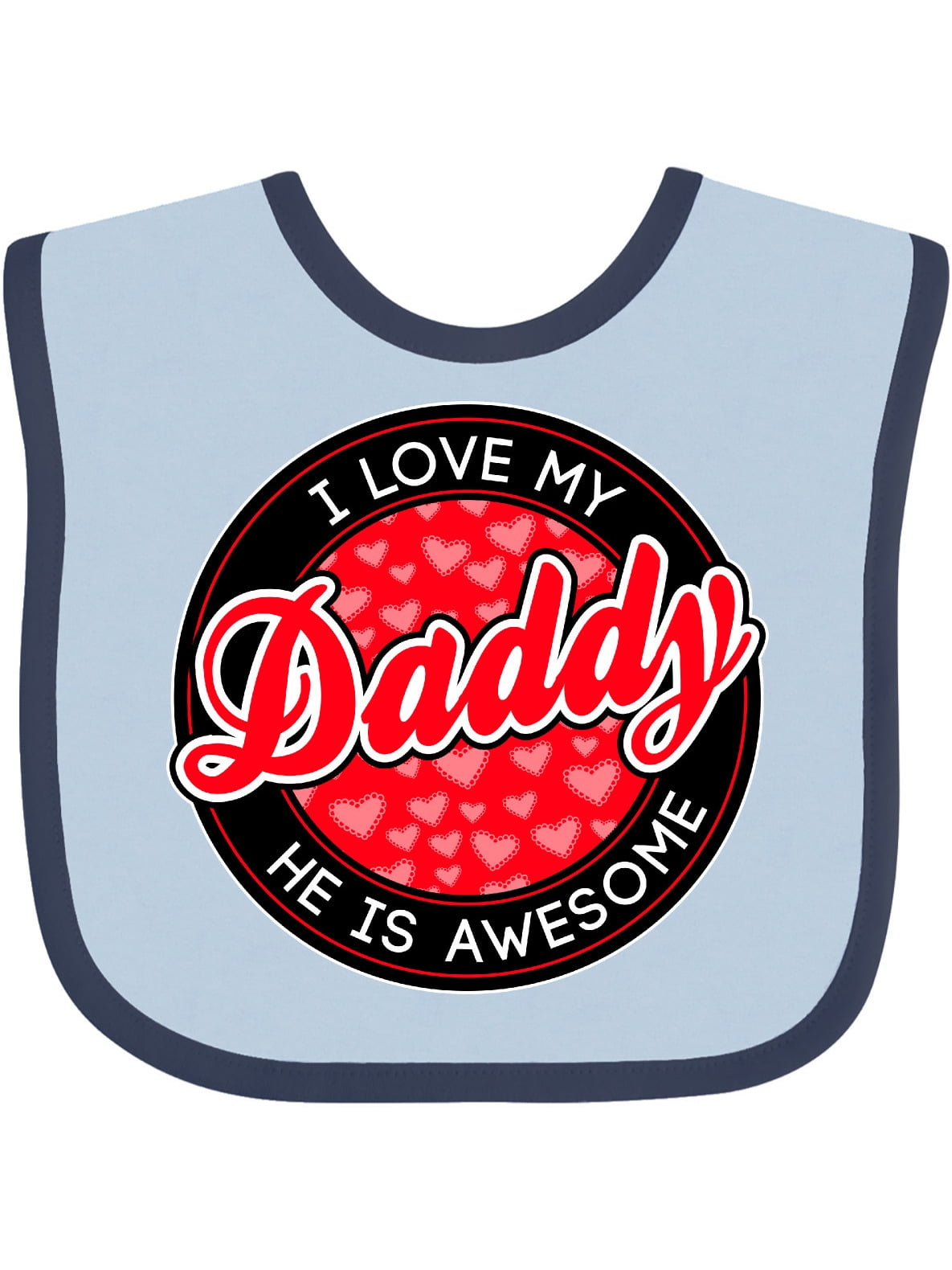 Inktastic I Love My Daddy Boys or Girls Baby Bib - Walmart.com