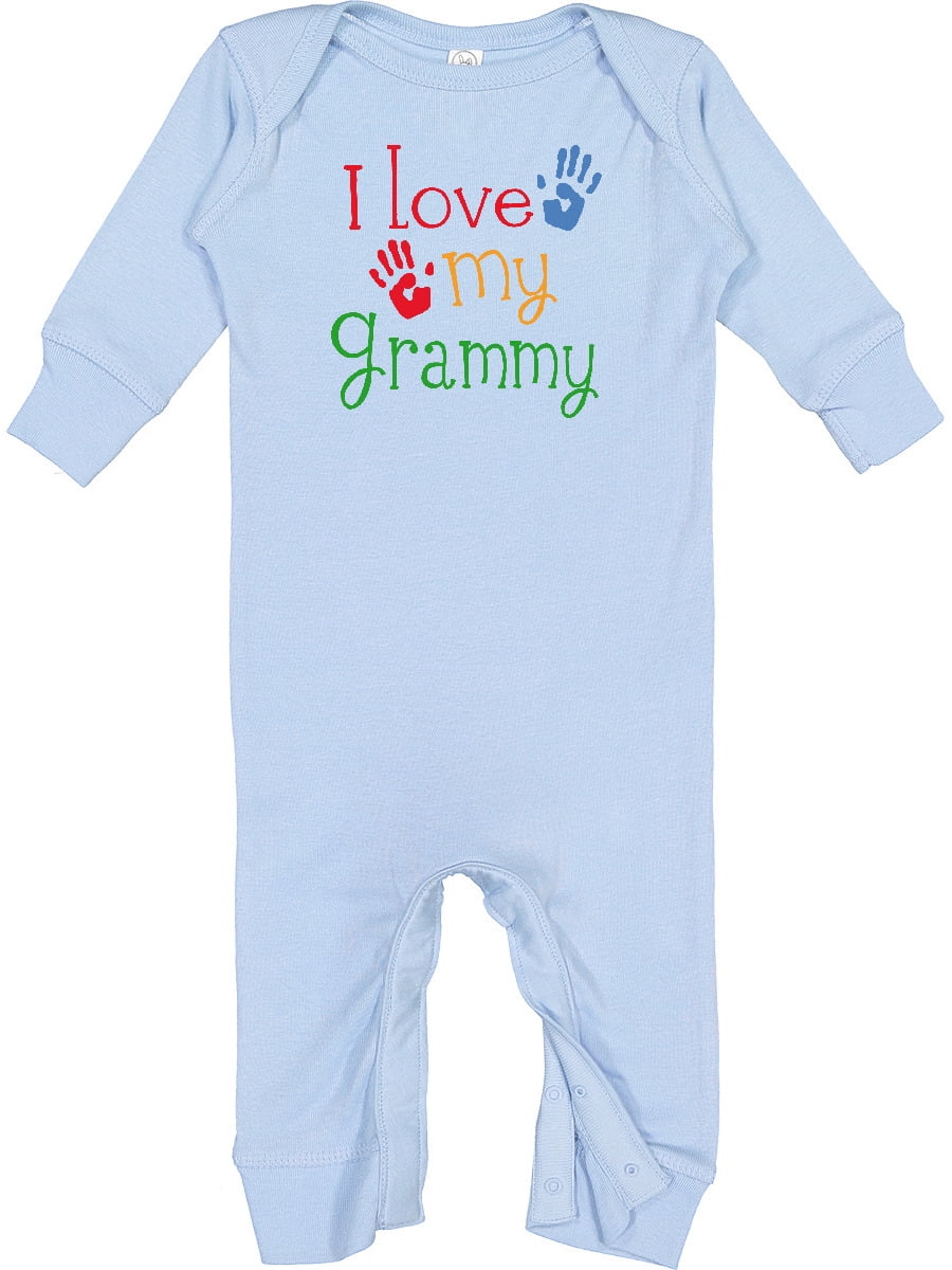 Inktastic I Love My Grammy Baby Romper Coveralls - Walmart.com