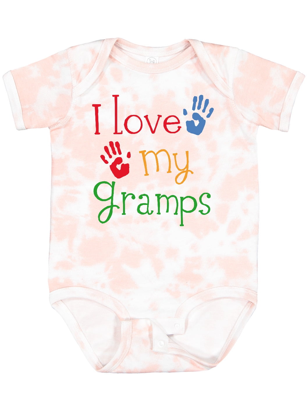 Inktastic I Love My Gramps Cute Grandkids Boys or Girls Baby Bodysuit ...
