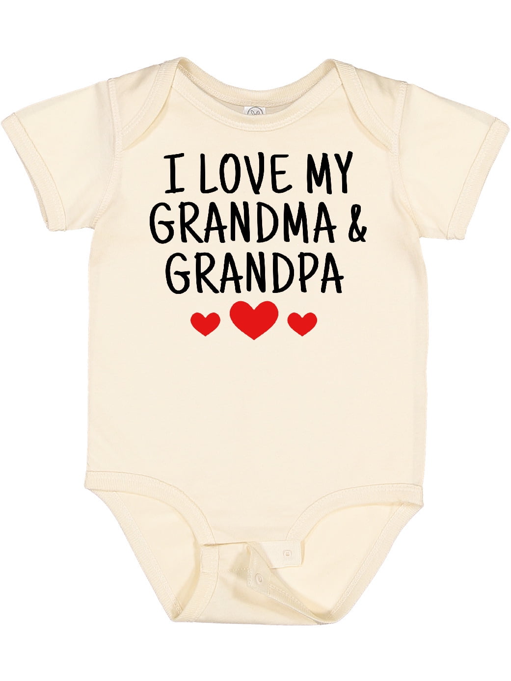 Inktastic I Love My Grandma and Grandpa Boys or Girls Baby Bodysuit ...