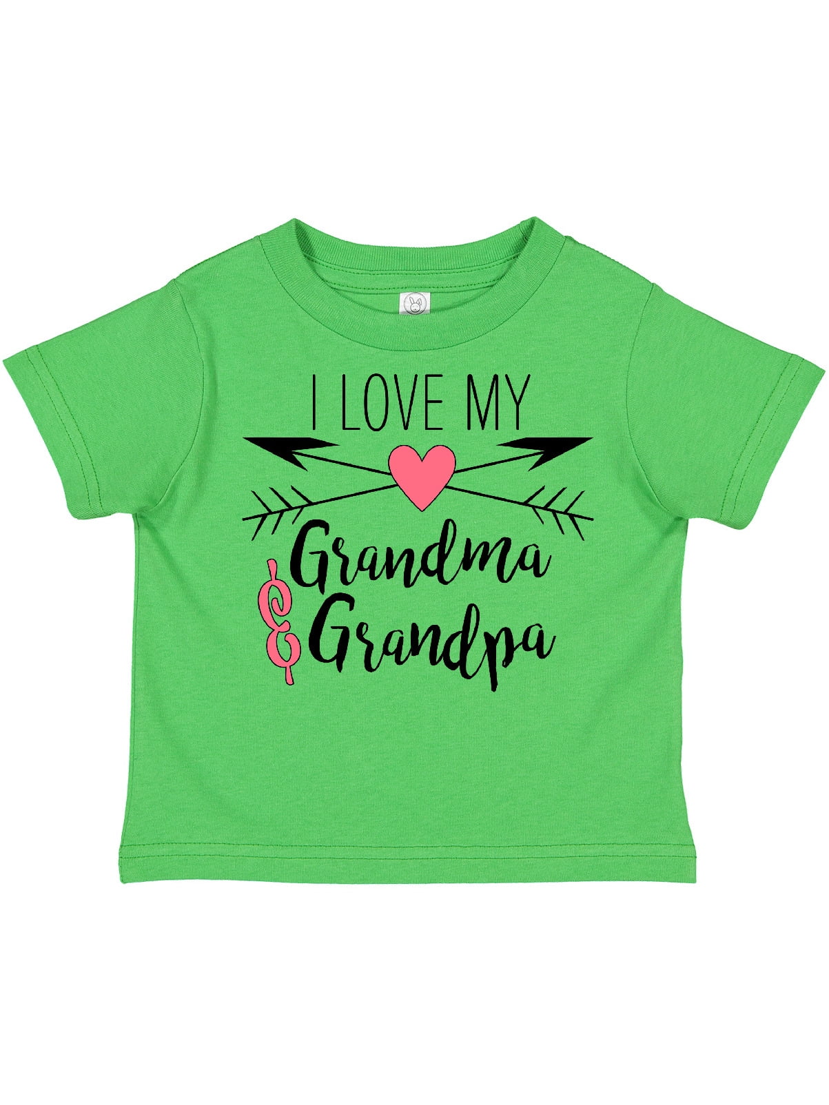 Inktastic I Love My Grandma and Grandpa Heart and Arrows Boys or Girls Toddler T-Shirt - Walmart.com