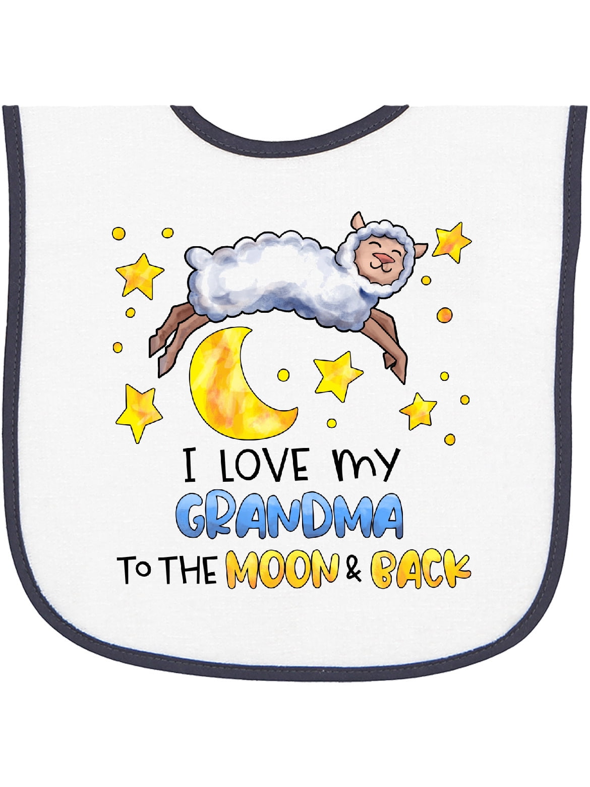Inktastic I Love My Grandma to the Moon and Back Cute Sheep Baby Terry ...
