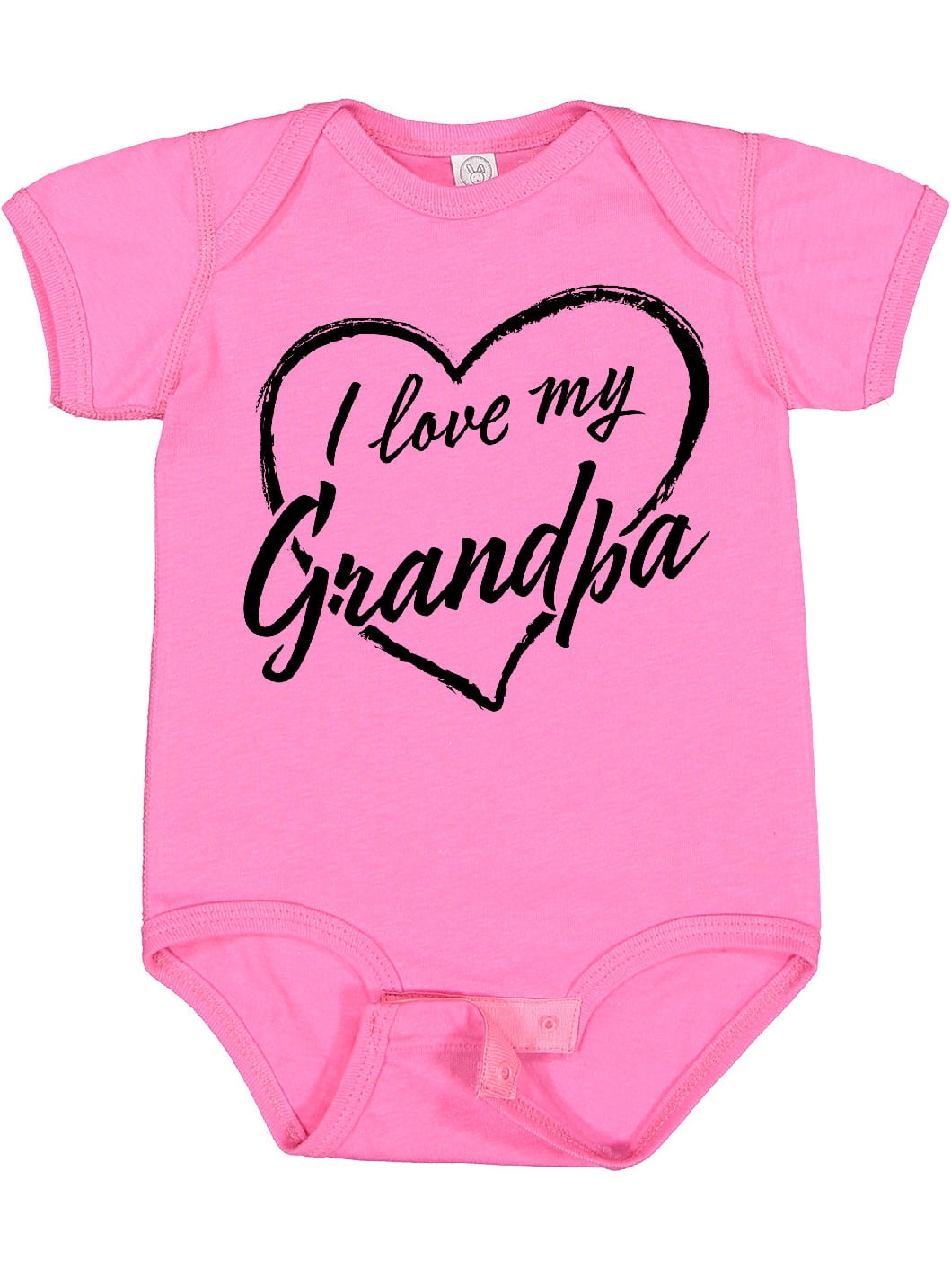 Inktastic I Love My Grandpa in Black Chalk Heart Boys or Girls Baby ...