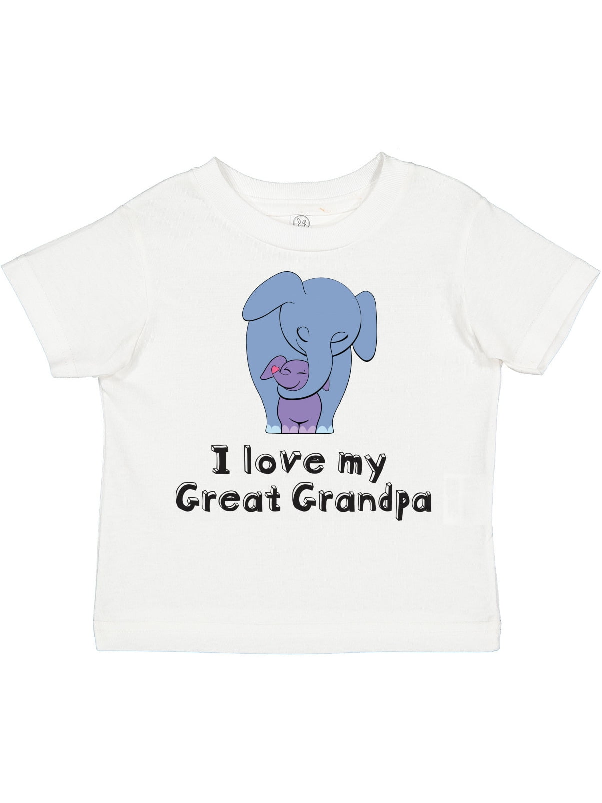 Inktastic I Love My Great Grandpa Elephant Boys or Girls Toddler T ...