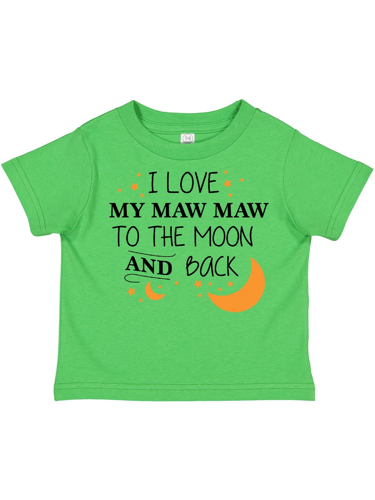 Inktastic I Love My Maw Maw to the Moon and Back Boys or Girls Toddler T-Shirt - Walmart.com