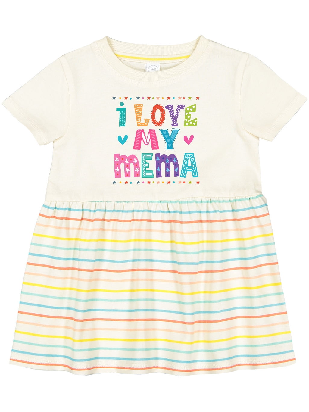 Inktastic I Love My Mema Grandchildren Girls Baby Dress - Walmart.com