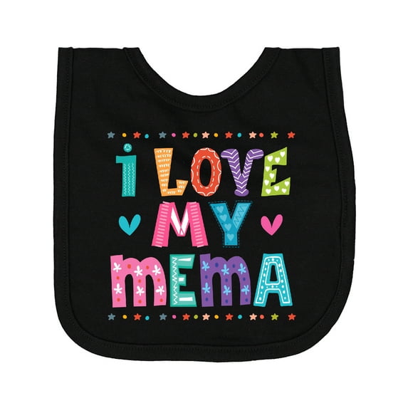 Inktastic I Love My Mema Grandchildren Newborn Bib - Walmart.com
