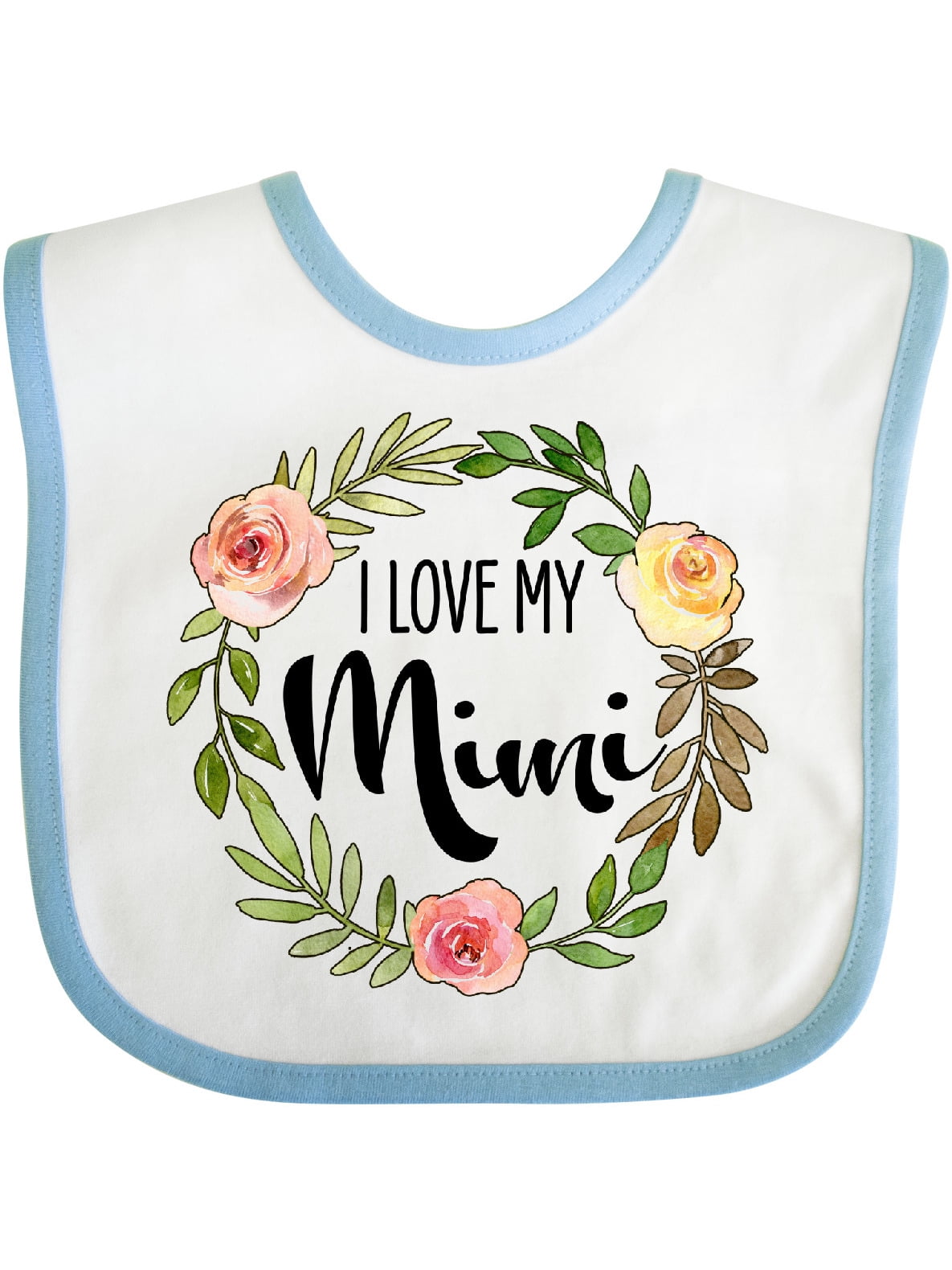 Inktastic I Love My Mimi- Flower Circle Boys or Girls Baby Bib - Walmart.com