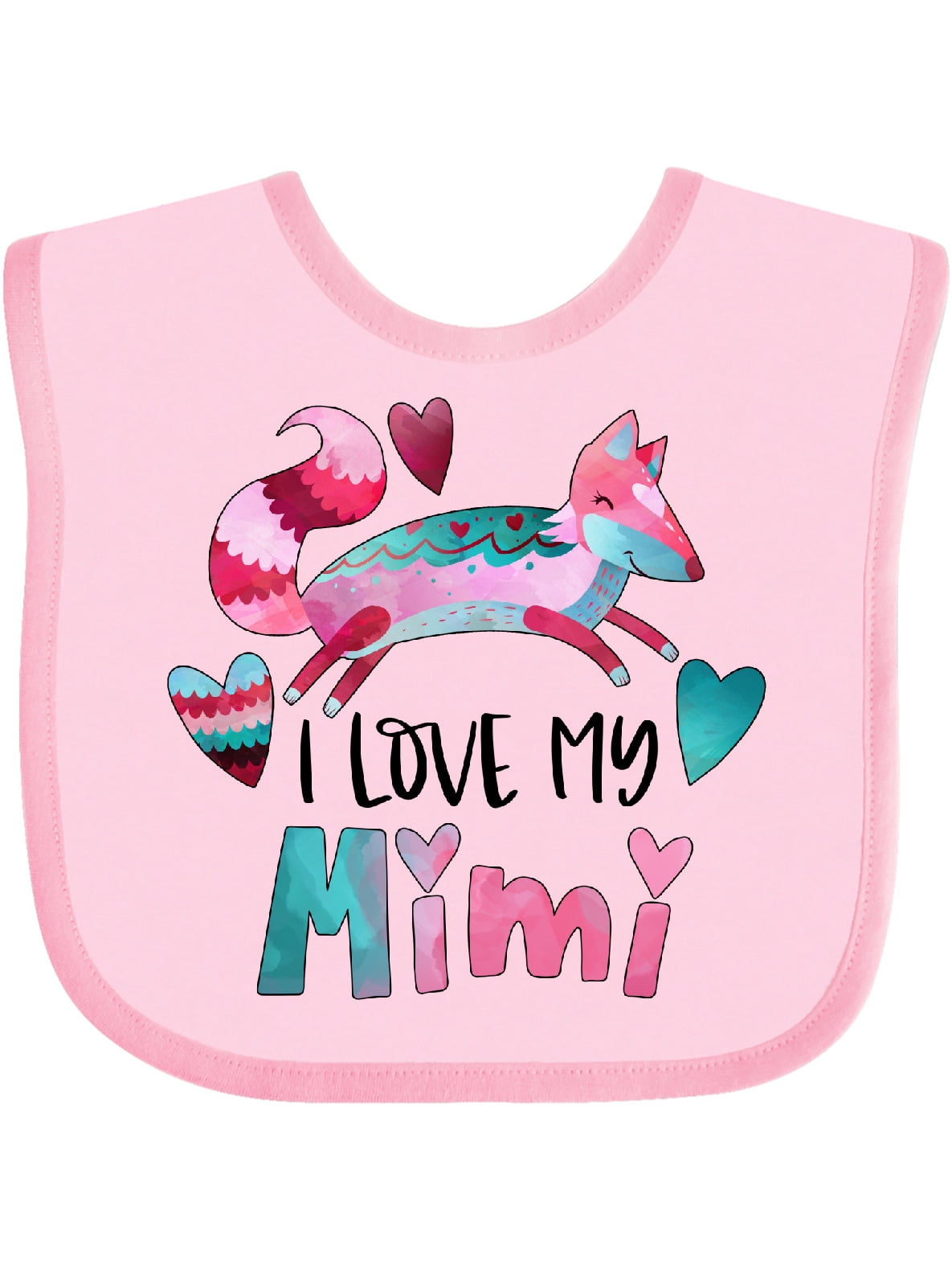 Inktastic I Love My Mimi Pink and Blue Fox with Hearts Boys or Girls ...