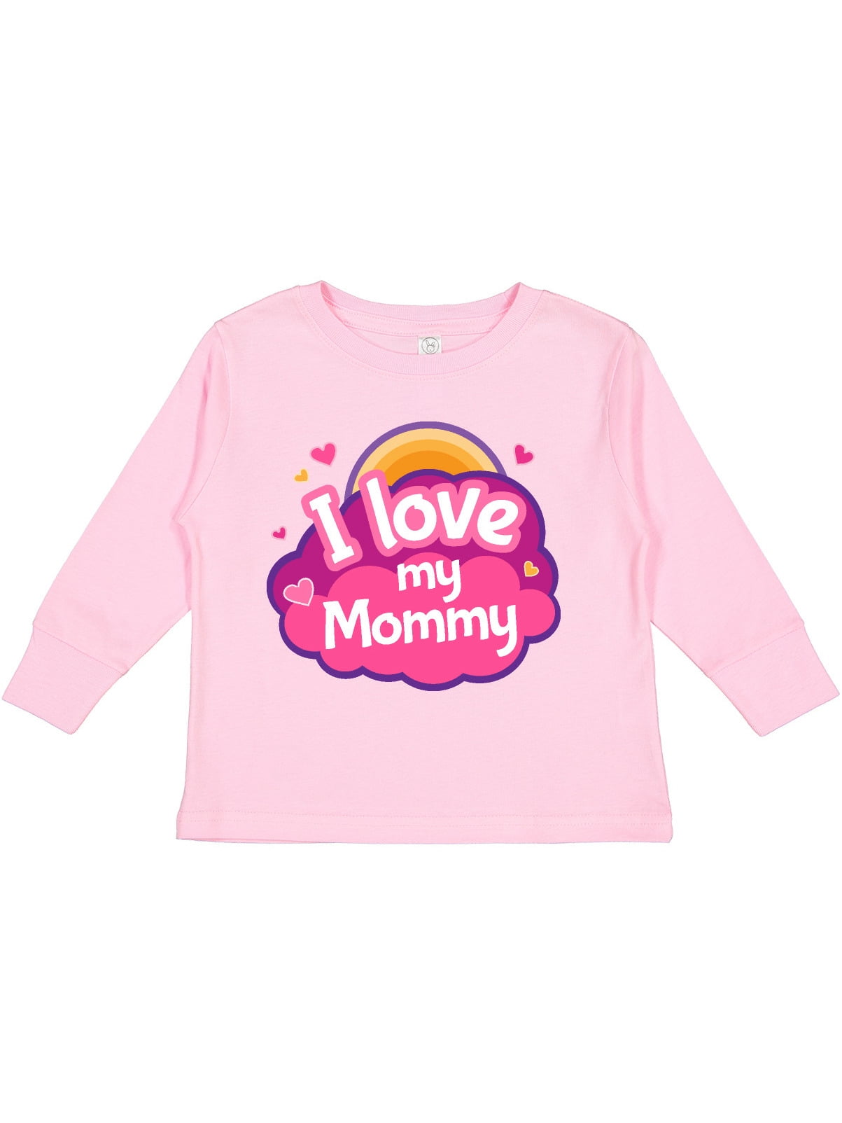 Inktastic I Love My Mommy Girls Girls Long Sleeve Toddler T-Shirt - Walmart.com