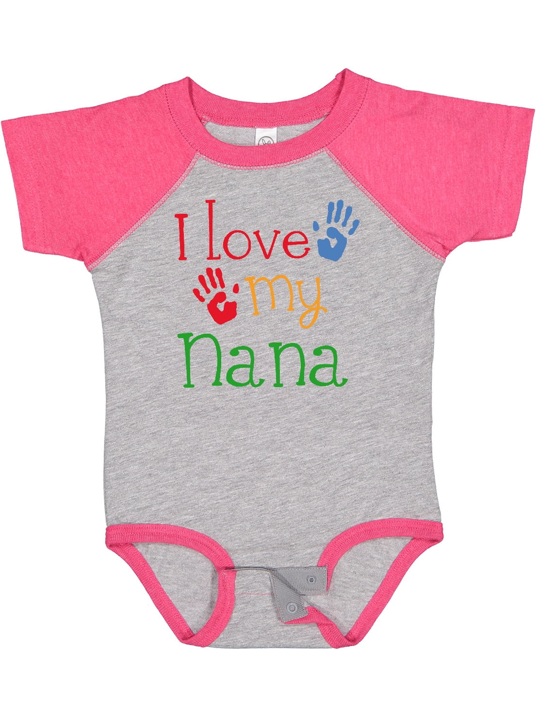 Inktastic I Love My Nana Boys or Girls Baby Bodysuit - Walmart.com
