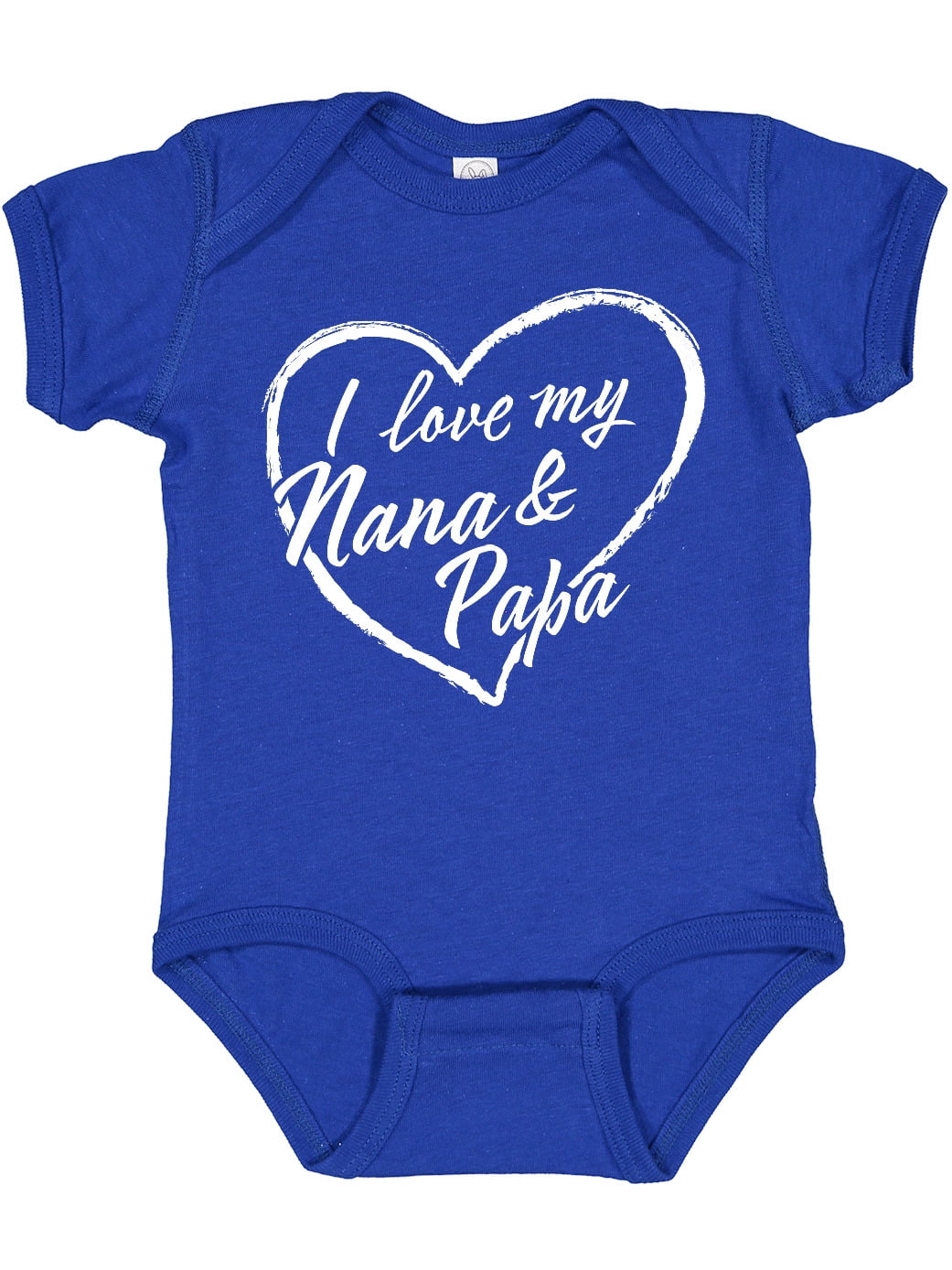 Inktastic I Love My Nana and Papa in White Chalk Heart Boys or Girls Baby Bodysuit - Walmart.com
