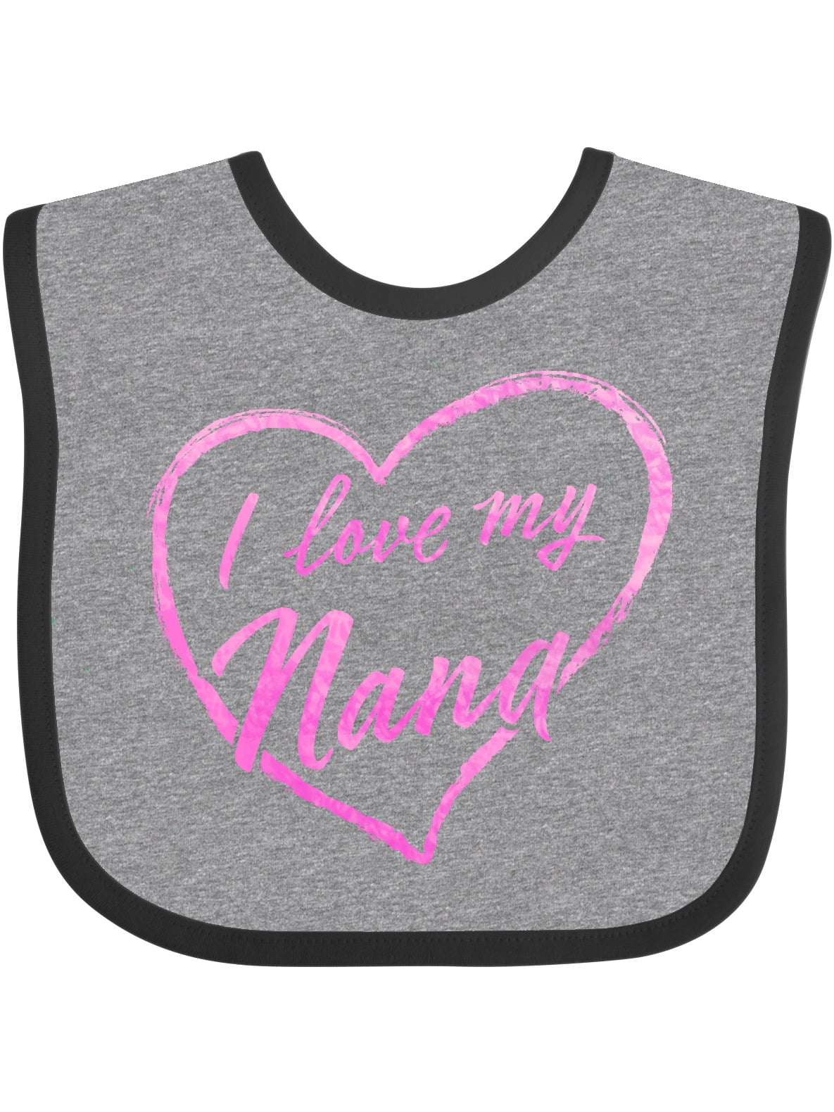 Inktastic I Love My Nana in Pink Chalk Heart Boys or Girls Baby Bib - Walmart.com
