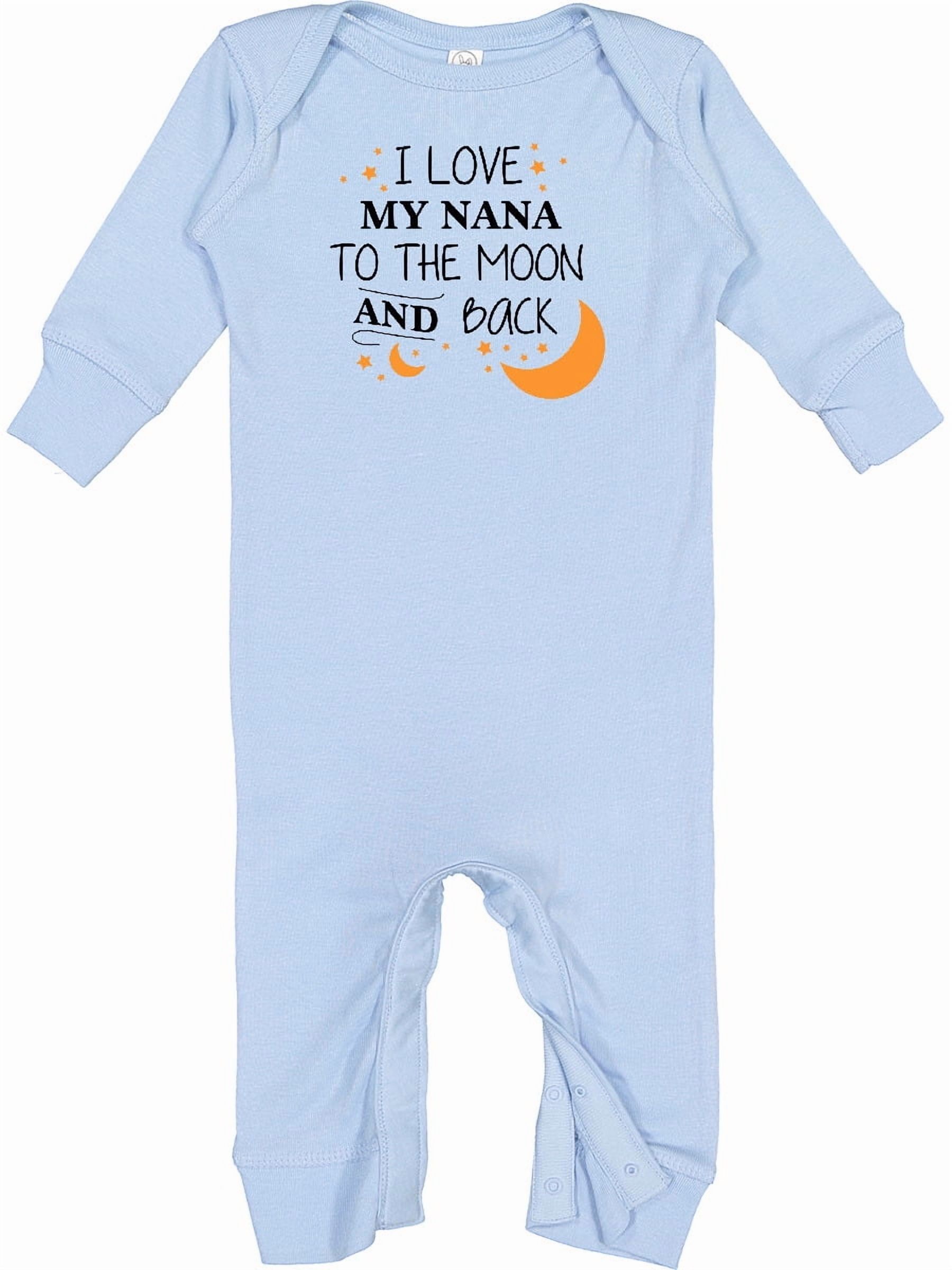 Inktastic I Love My Nana to the Moon and Back Baby Romper Coveralls ...