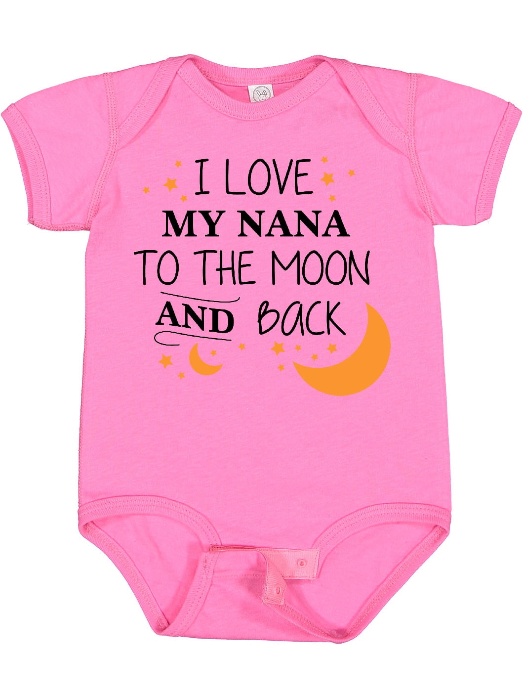 Inktastic I Love My Nana to the Moon and Back Boys or Girls Baby Bodysuit - Walmart.com