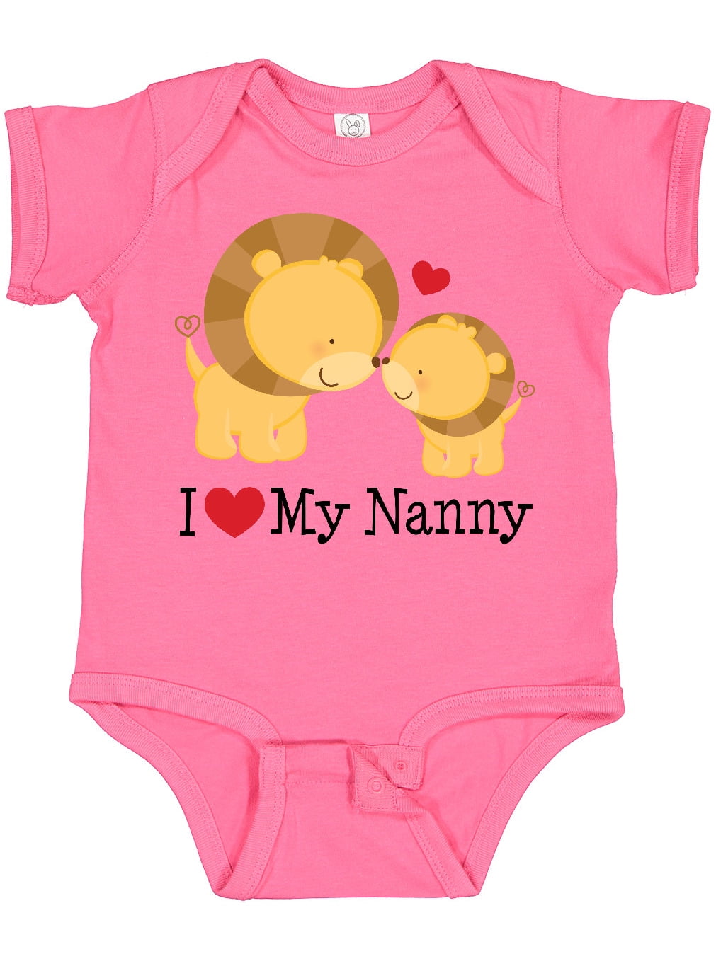 Inktastic I Love My Nanny Boys or Girls Baby Bodysuit - Walmart.com