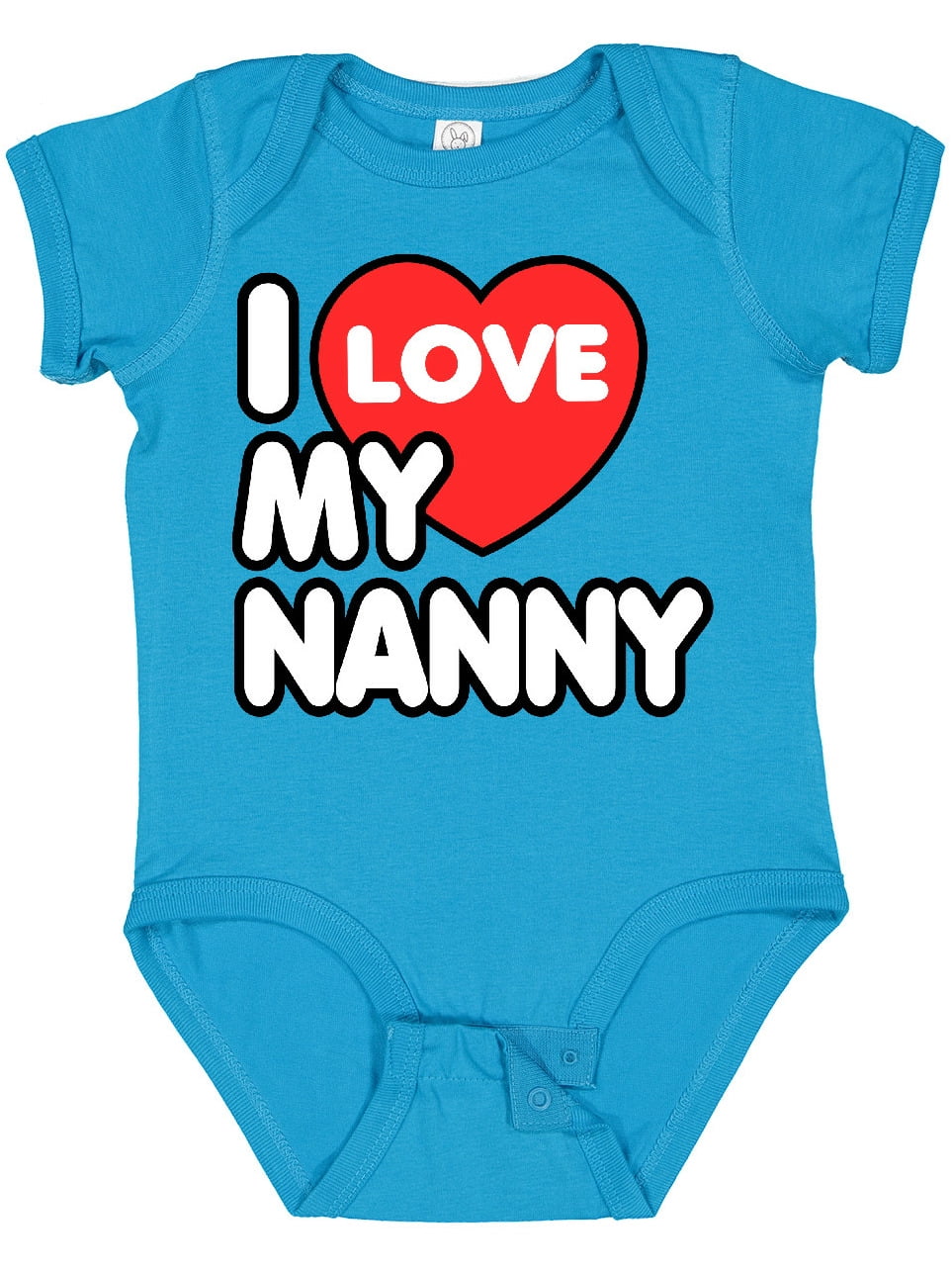 Inktastic I Love My Nanny Boys or Girls Baby Bodysuit - Walmart.com