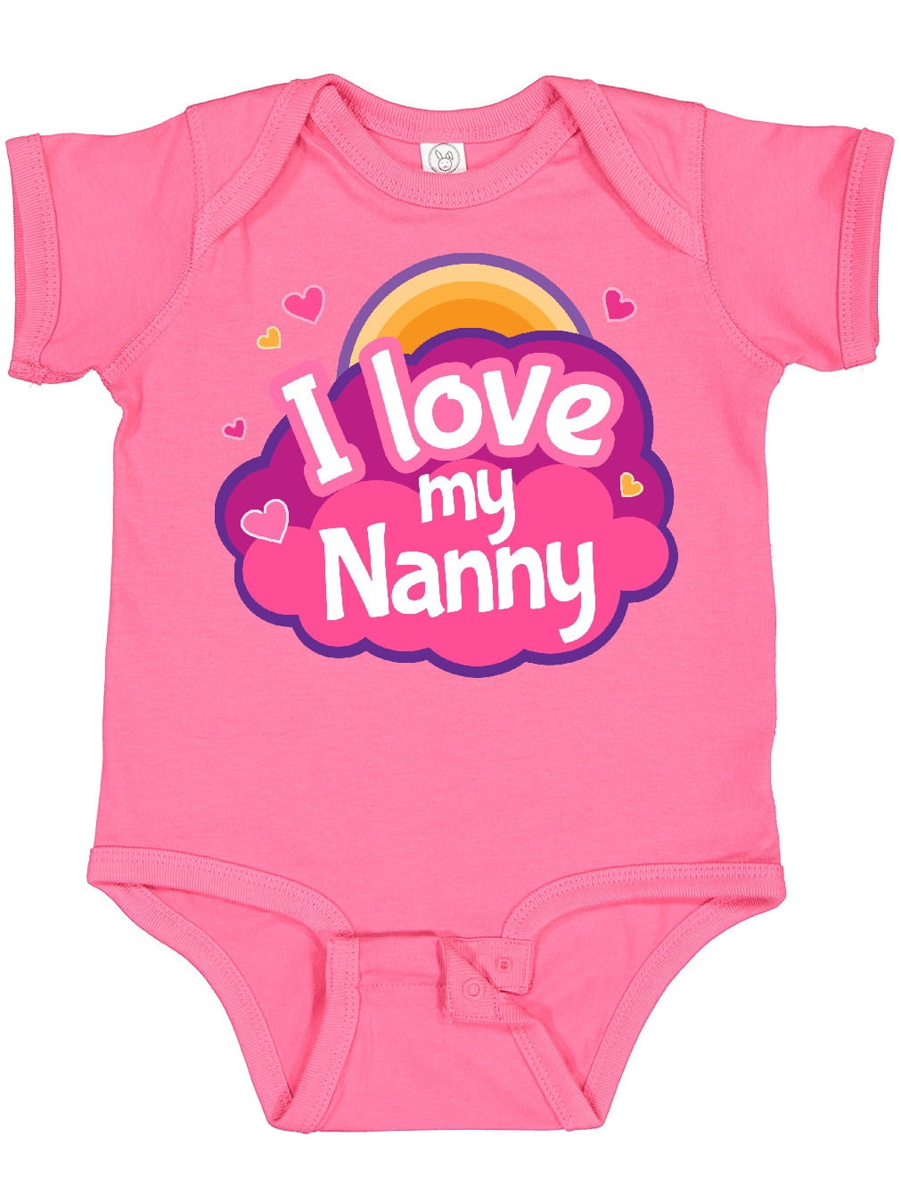 Inktastic I Love My Nanny Grandchild Girls Baby Bodysuit - Walmart.com