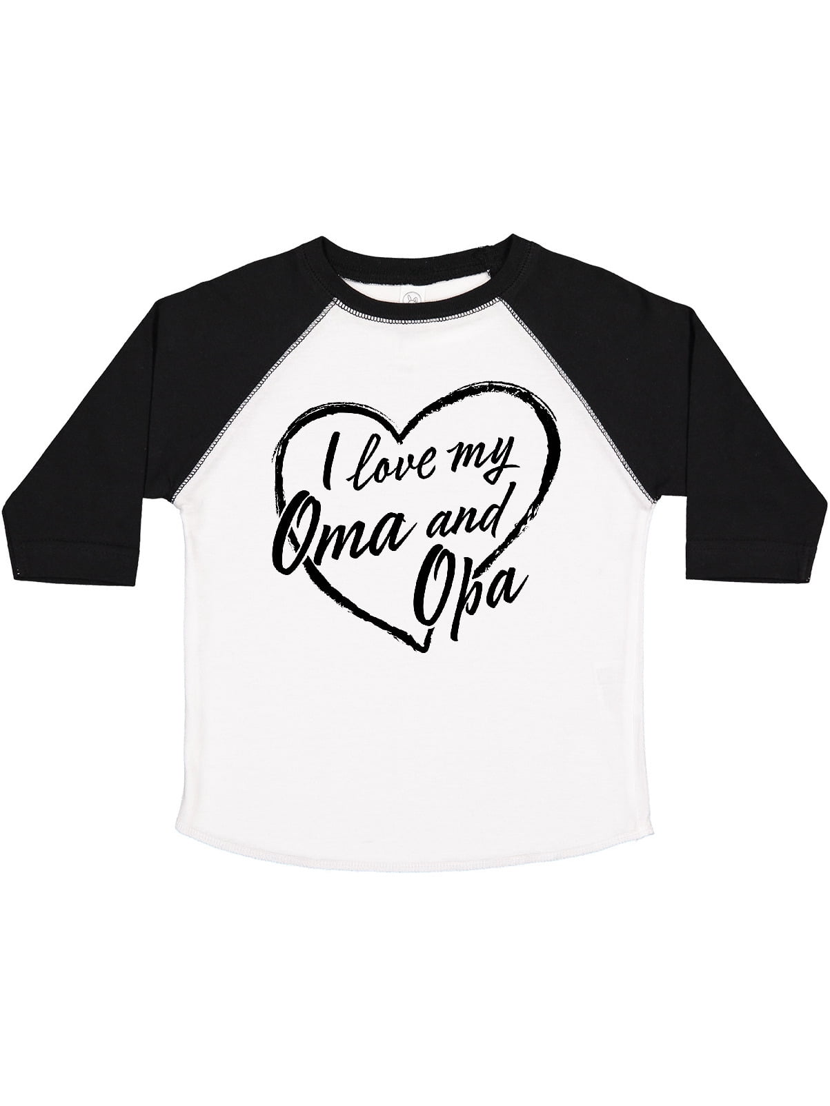 Inktastic I Love My Oma and Opa in Black Chalk Heart Boys or Girls Toddler T-Shirt - Walmart.com