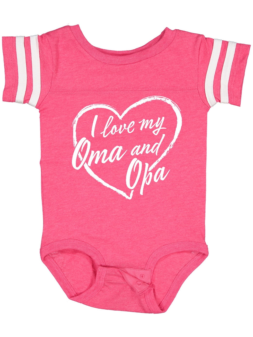 Inktastic I Love My Oma and Opa in White Chalk Heart Boys or Girls Baby Bodysuit - Walmart.com
