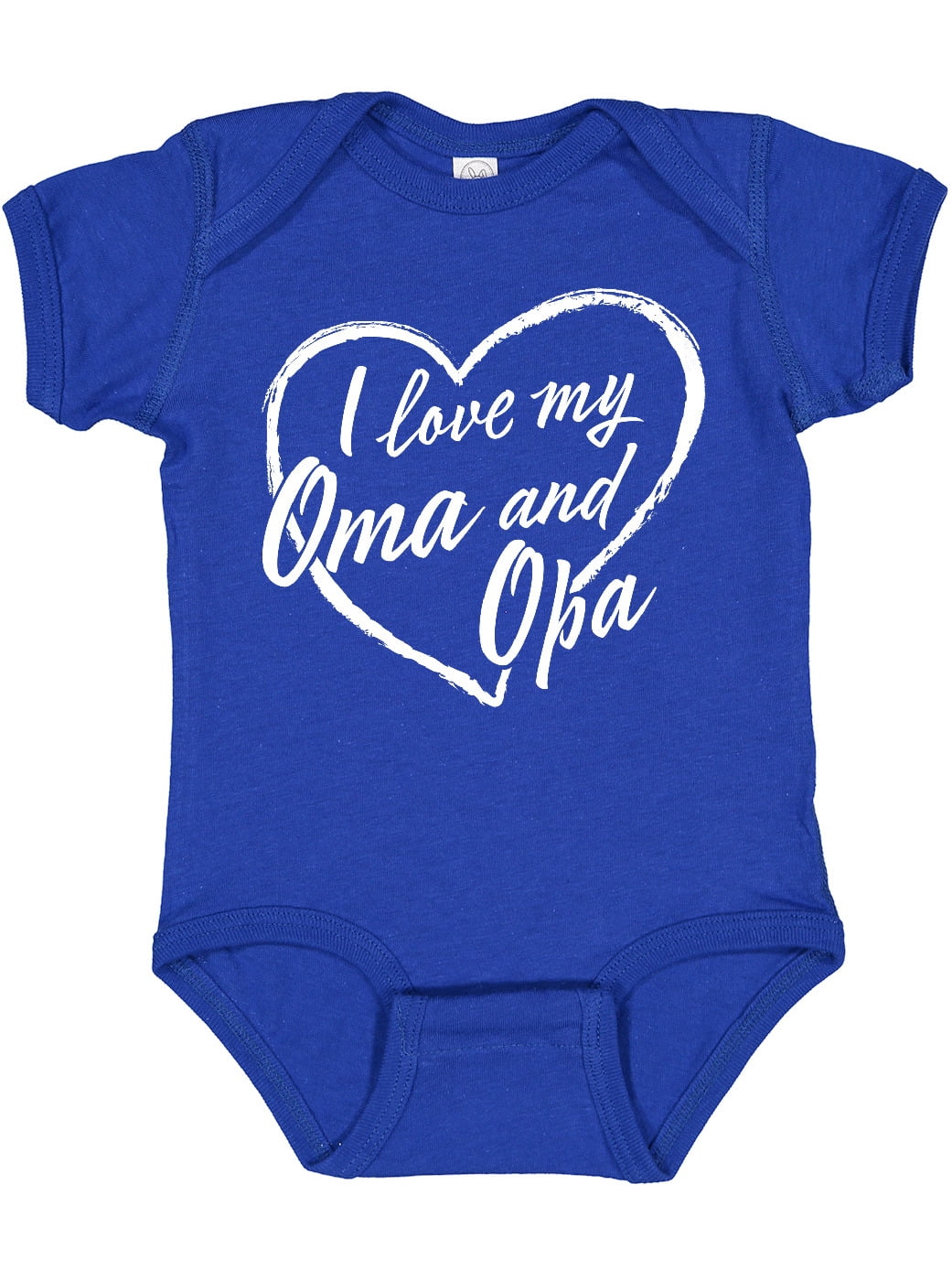 Inktastic I Love My Oma and Opa in White Chalk Heart Boys or Girls Baby Bodysuit - Walmart.com