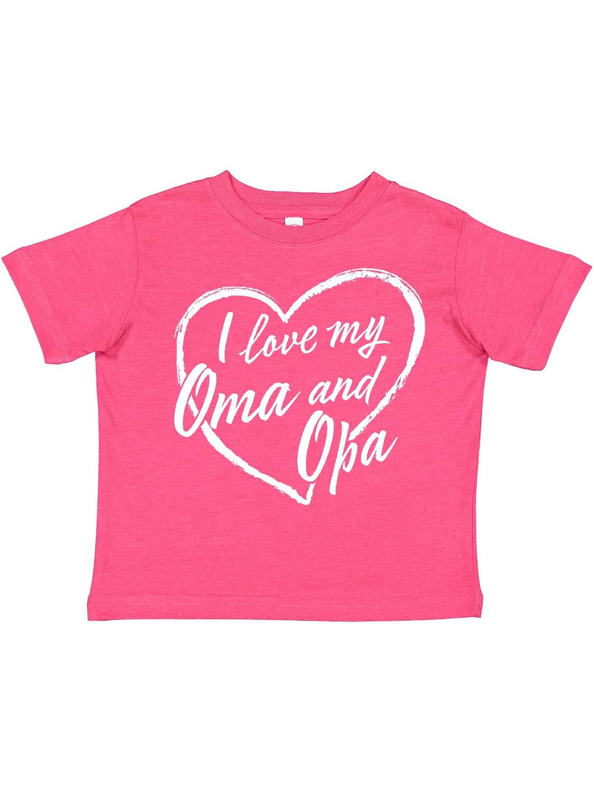 Inktastic I Love My Oma and Opa in White Chalk Heart Boys or Girls Toddler T-Shirt - Walmart.com