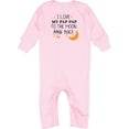 Inktastic I Love My Pap Pap to the Moon and Back Baby Romper Coveralls ...