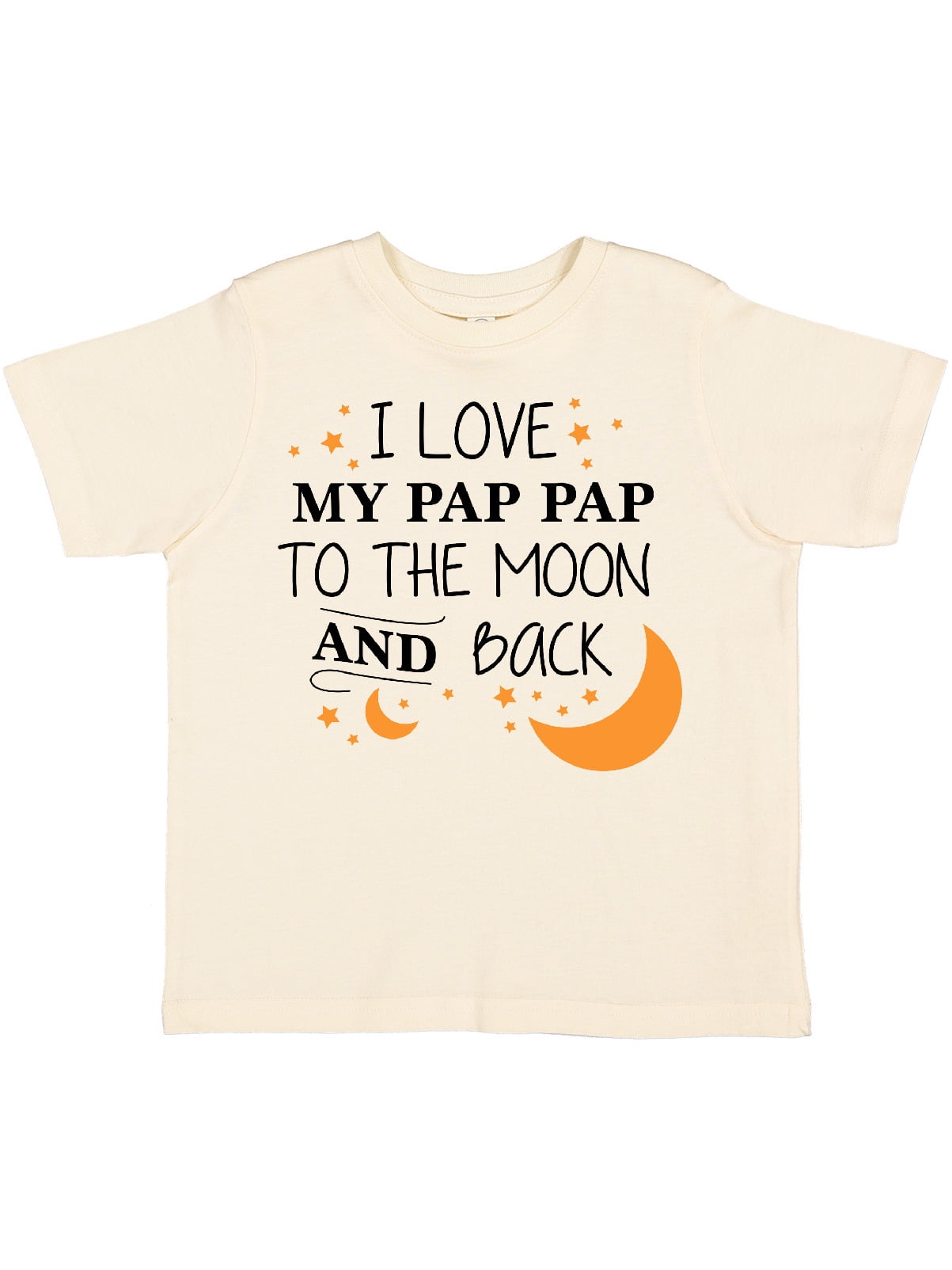 Inktastic I Love My Pap Pap to the Moon and Back Boys or Girls Toddler ...