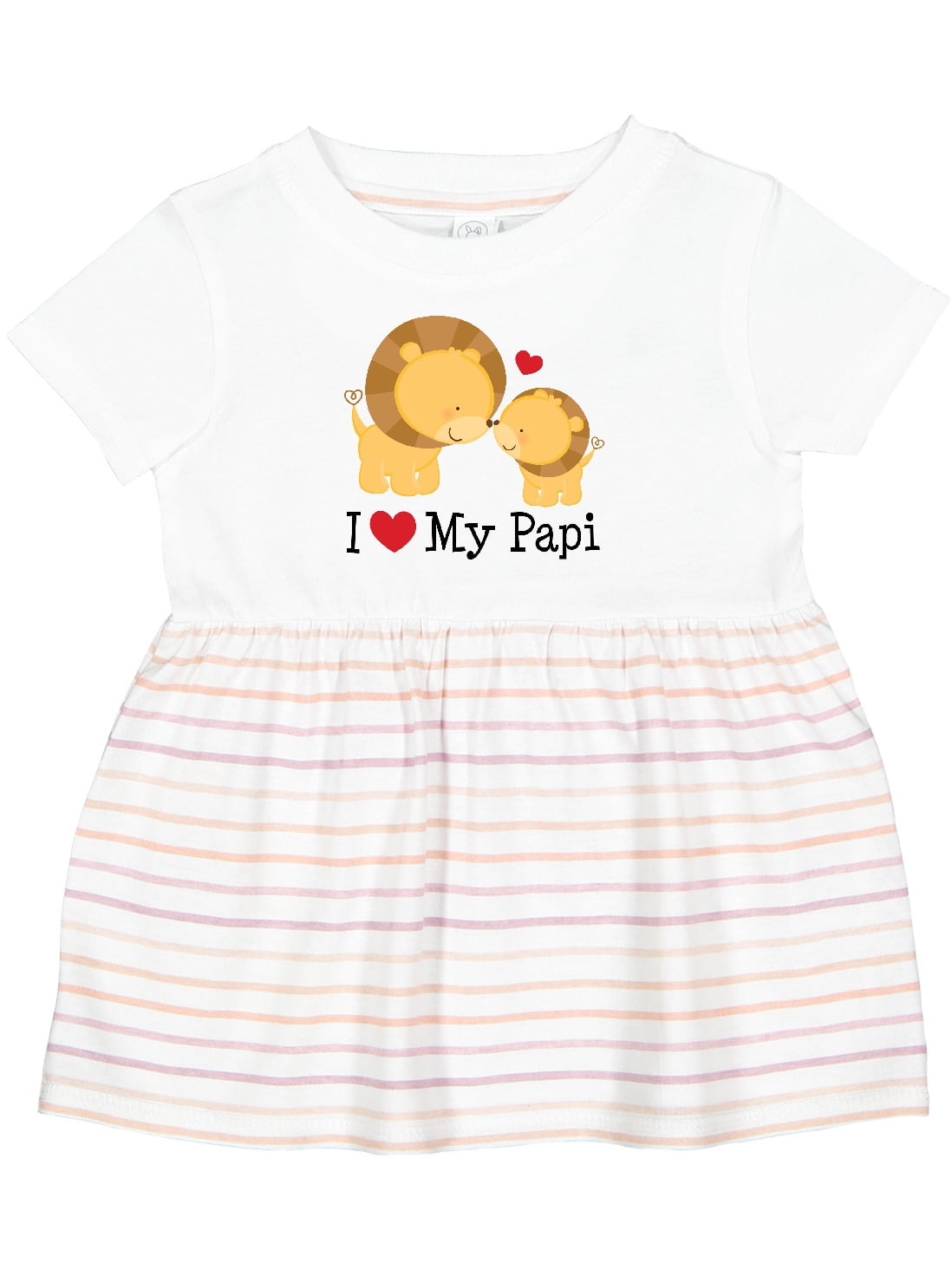 Inktastic I Love My Papi Childs Girls Baby Dress - Walmart.com