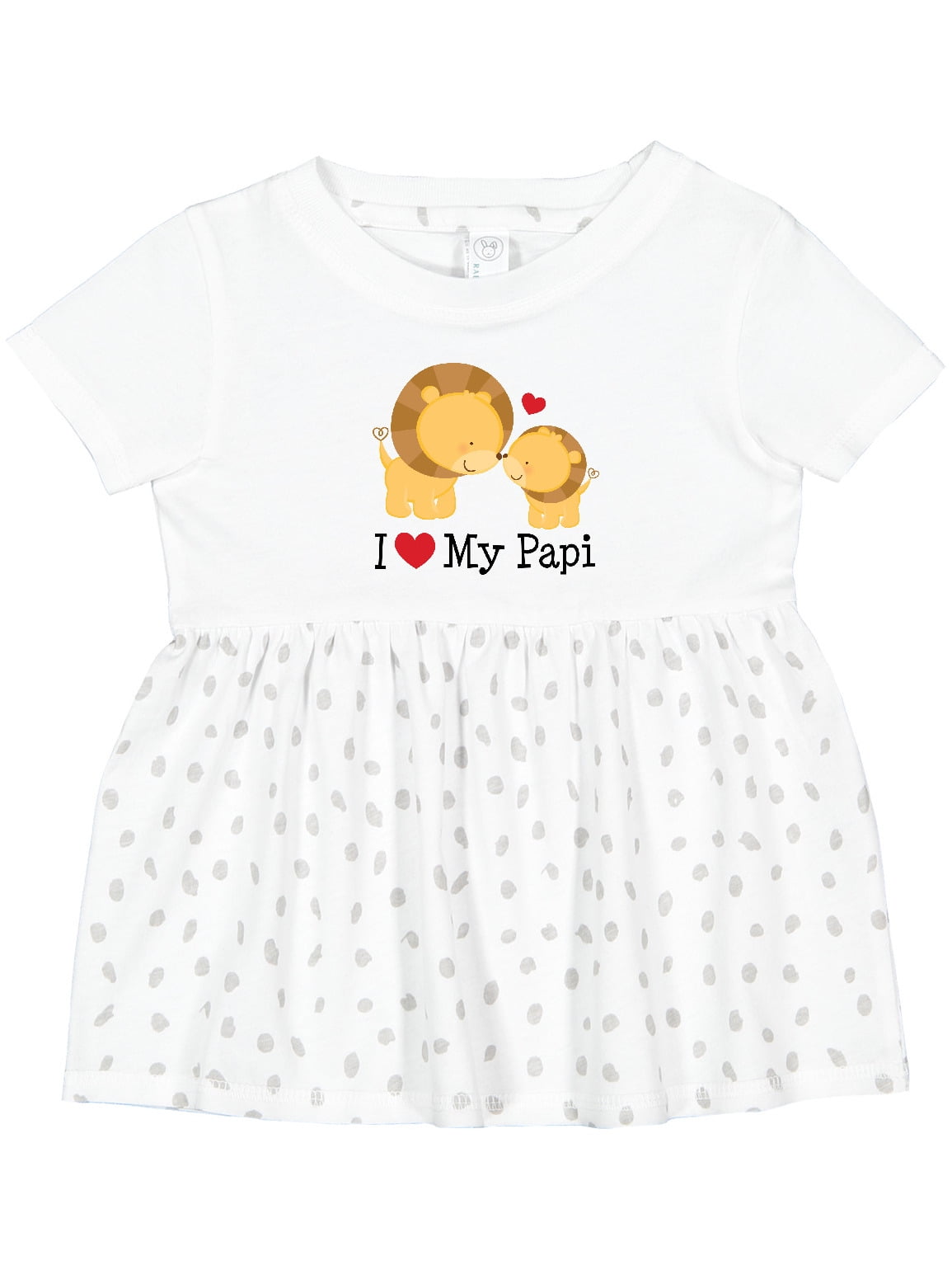 Inktastic I Love My Papi Childs Girls Baby Dress - Walmart.com