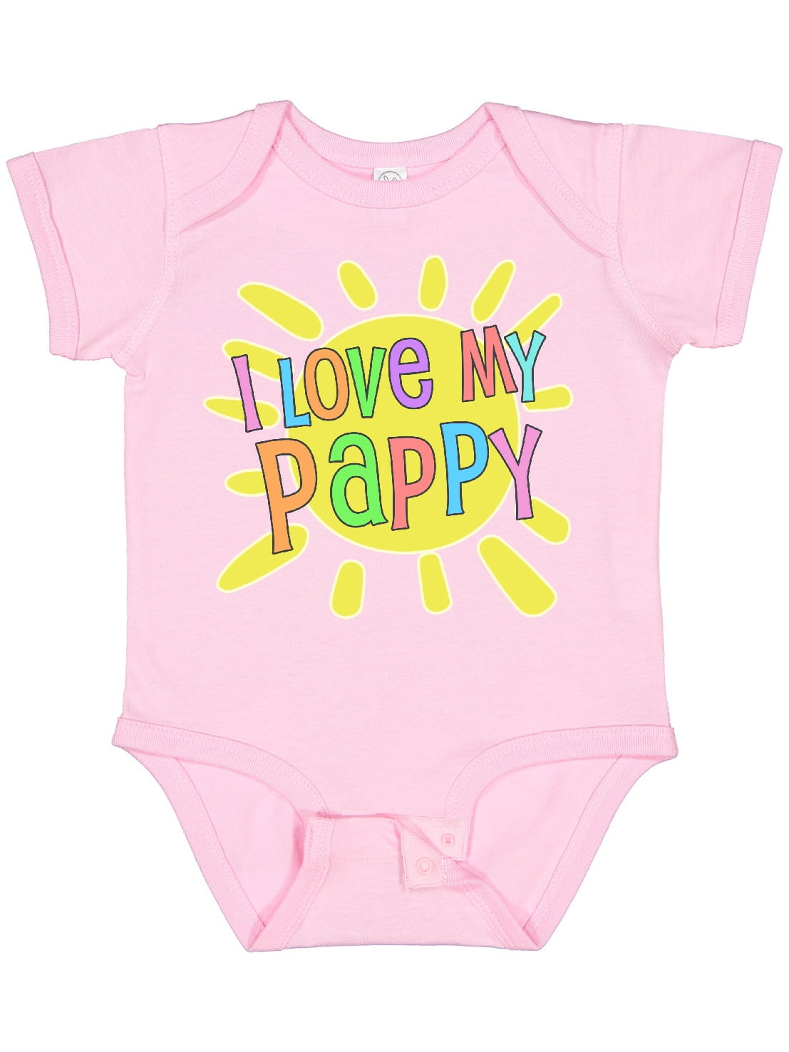 Inktastic I Love My Pappy- Sun and Rainbow Letters Boys or Girls Baby ...