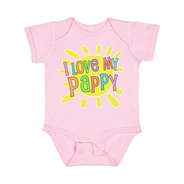 Inktastic I Love My Pappy- Sun and Rainbow Letters Boys or Girls Baby ...