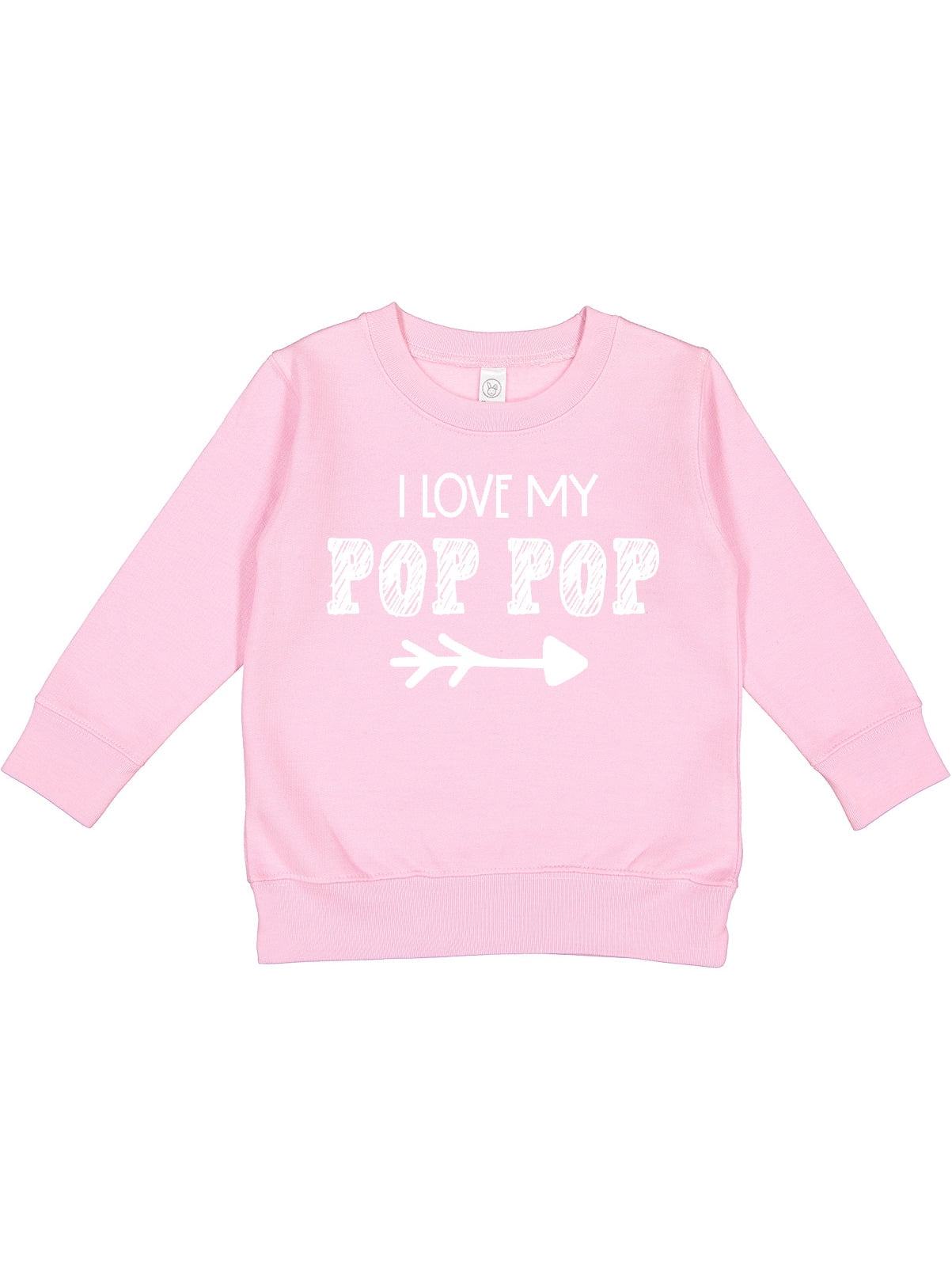 Inktastic I Love My Pop Pop with Arrow Toddler Sweatshirt - Walmart.com