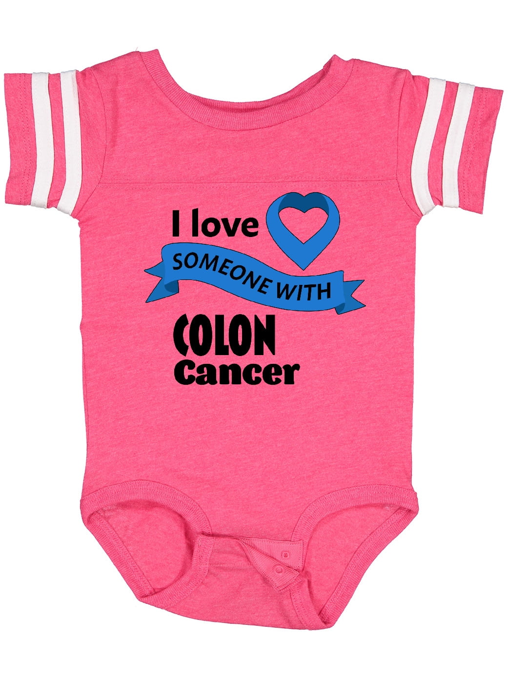 Inktastic I Love Someone with Colon Cancer Blue Heart Ribbon Boys or ...