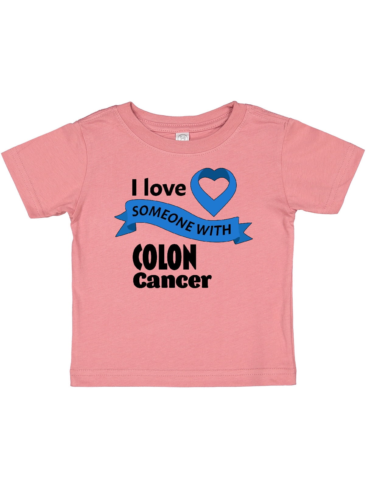 Inktastic I Love Someone with Colon Cancer Blue Heart Ribbon Boys or ...