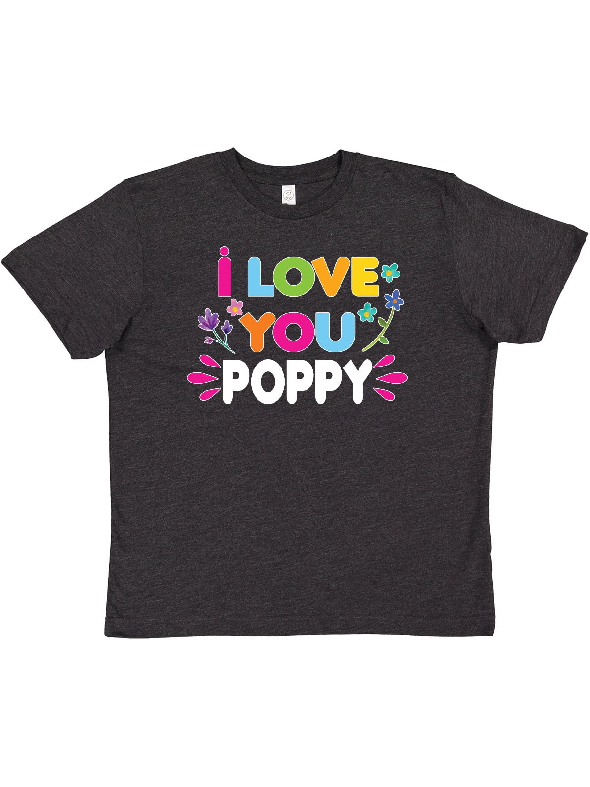 Inktastic I Love You Poppy with Flowers Youth T-Shirt - Walmart.com