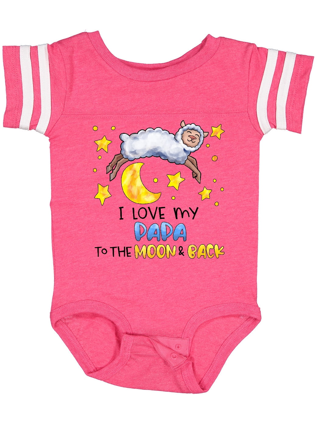 Inktastic I Love my Papa to the Moon and Back Cute Sheep Boys or Girls ...