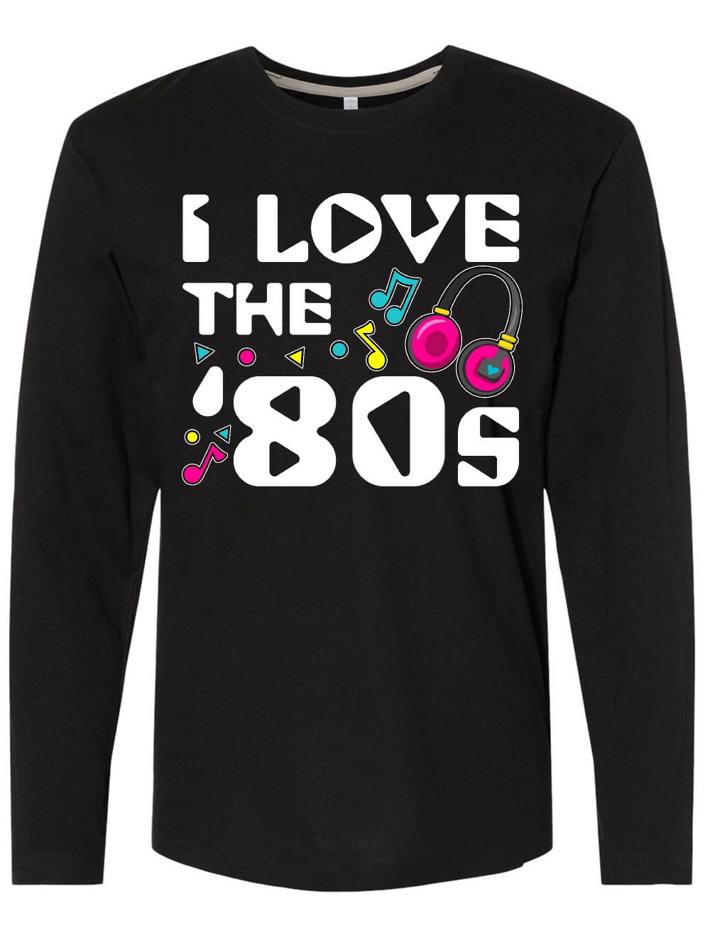 Inktastic I Love the '80s-musical Notes Long Sleeve T-Shirt - Walmart.com