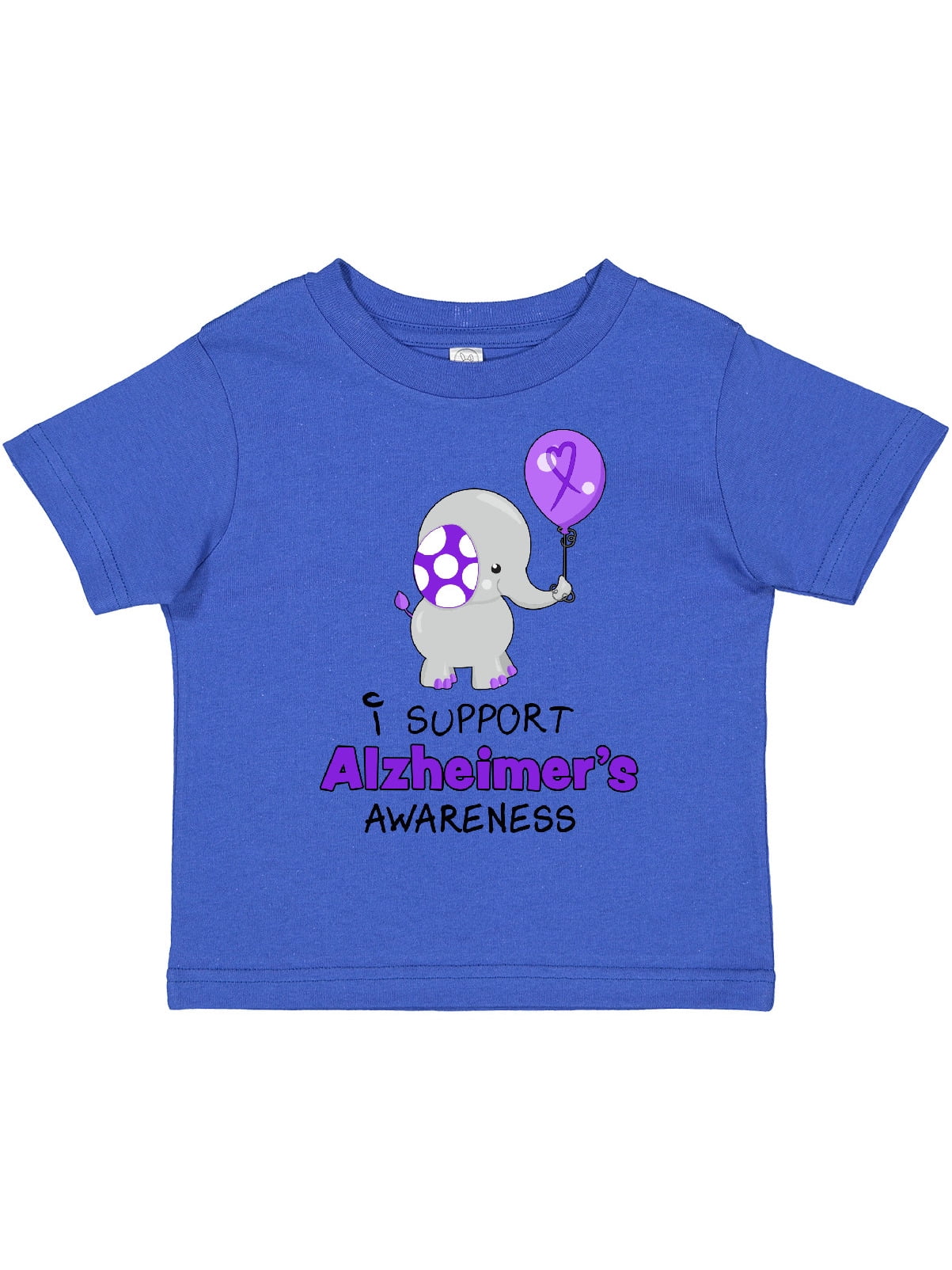 Inktastic I Support Alzheimer's Awareness Elephant with Purple Balloon ...