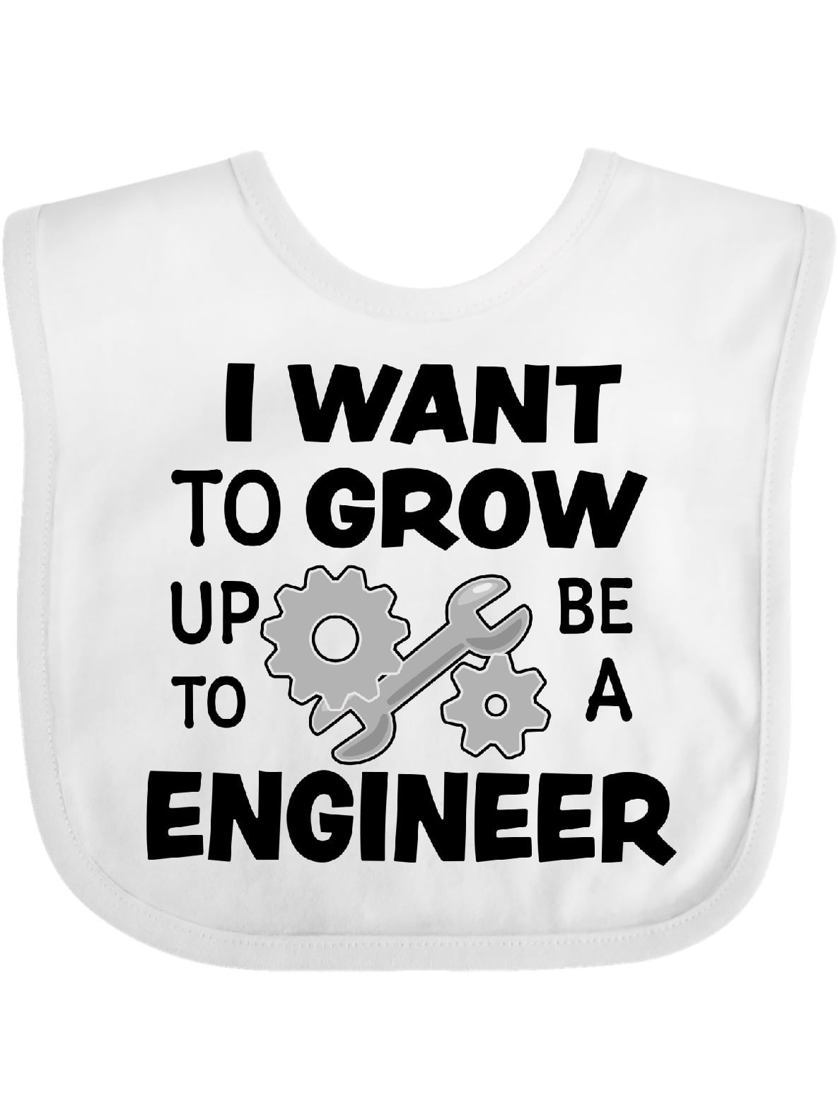 Inktastic I Want to Grow Up to Be a Engineer Boys or Girls Baby Bib ...