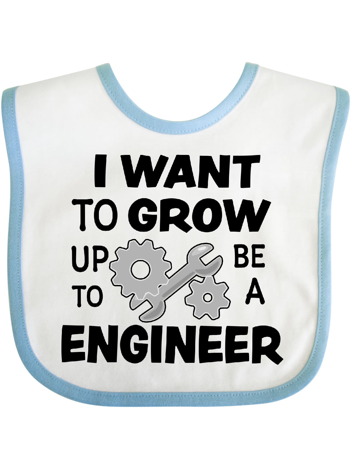 Inktastic I Want to Grow Up to Be a Engineer Boys or Girls Baby Bib ...