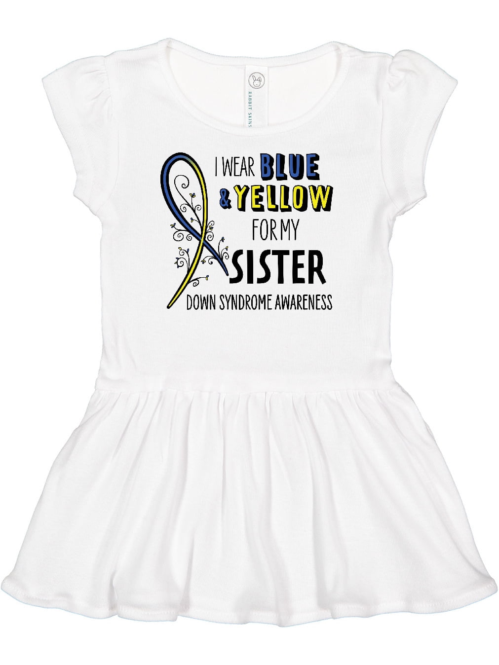 Inktastic I Wear Blue and Yellow for my Sister- Down Syndrome awareness ...